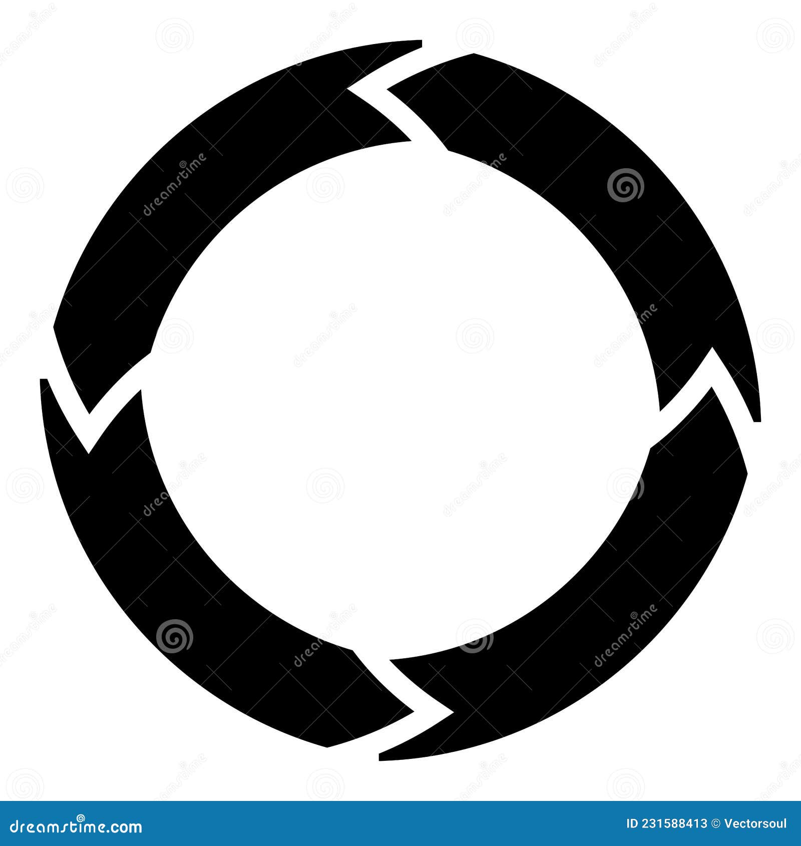Circular Arrows for Steps, Stages, Phases Concepts. Cyclic, Cycle ...