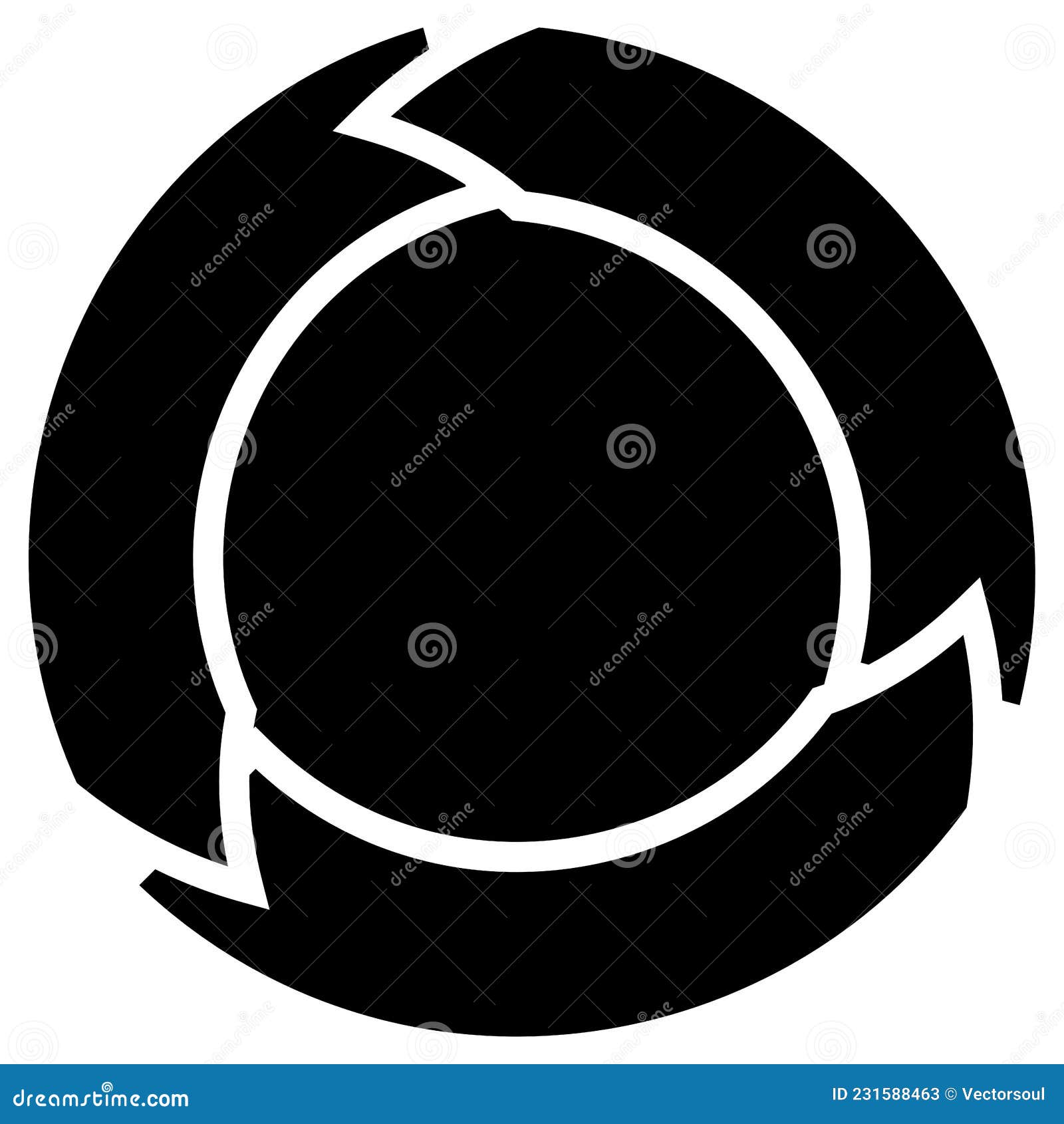 Circular Arrows for Steps, Stages, Phases Concepts. Cyclic, Cycle ...