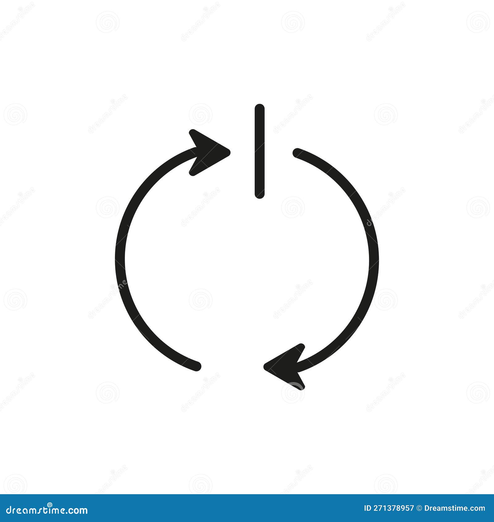 Circular Arrows Switch. Reload Symbol. Vector Illustration Stock Vector ...
