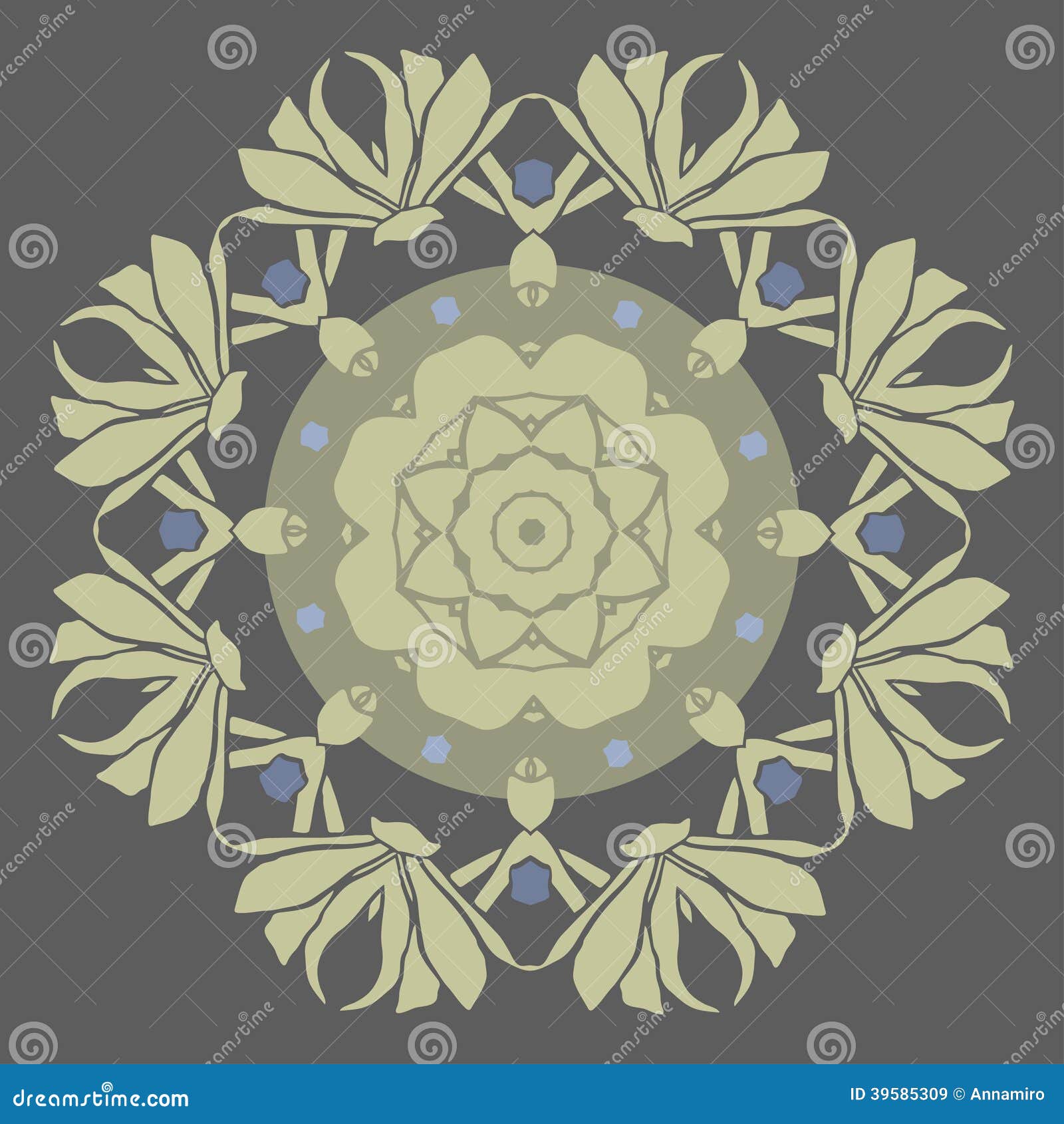 Art Deco Circular Spots Seamless Texture Stock Photography ...