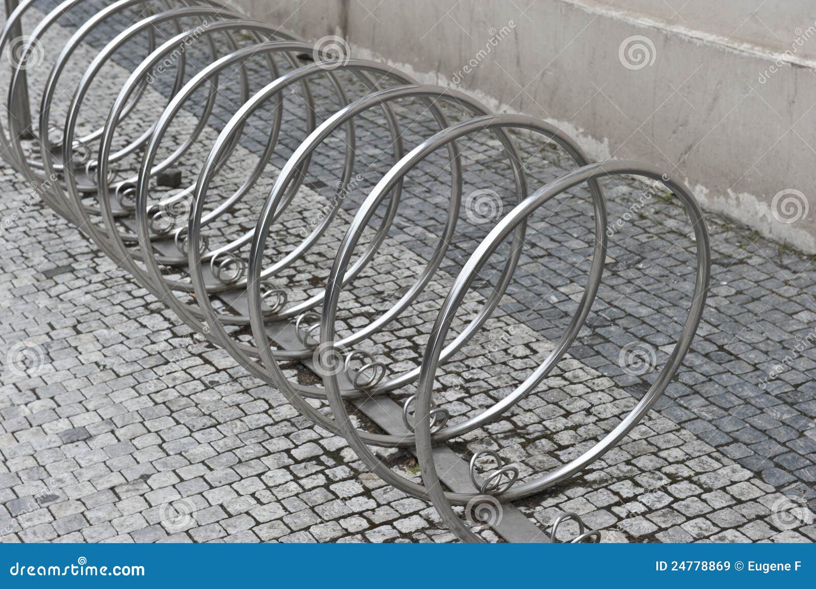 Circular Bike Rack stock image. Image of beige, spiraling - 24778869