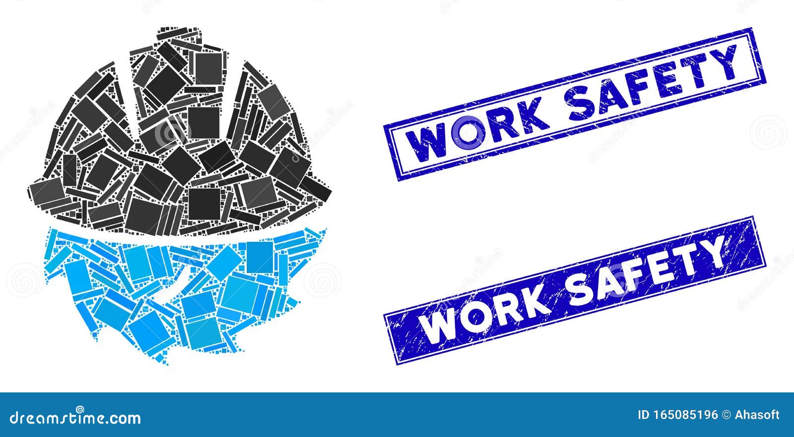 Circular Blade Safety Mosaic and Grunge Rectangle Work Safety Stamps ... Circular Blade Safety Mosaic and Grunge Rectangle Work Safety Stamps ...
