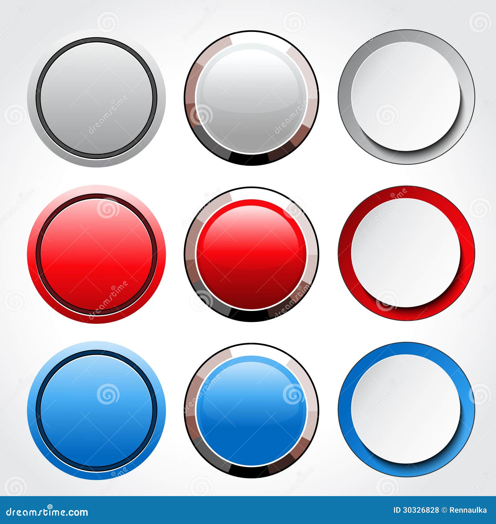 Circular Blank Glossy Buttons Stock Vector - Illustration of internet ... Circular Blank Glossy Buttons Stock Vector - Illustration of internet ...