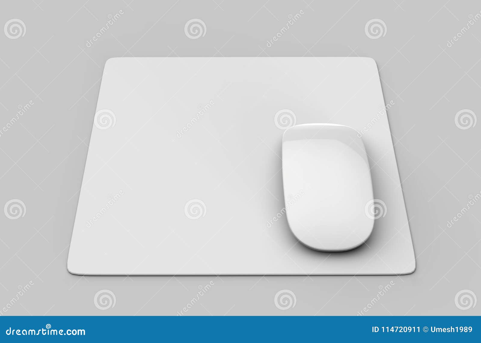Circular Blank Mouse Pad with Computer Mouse for Branding or Design ...