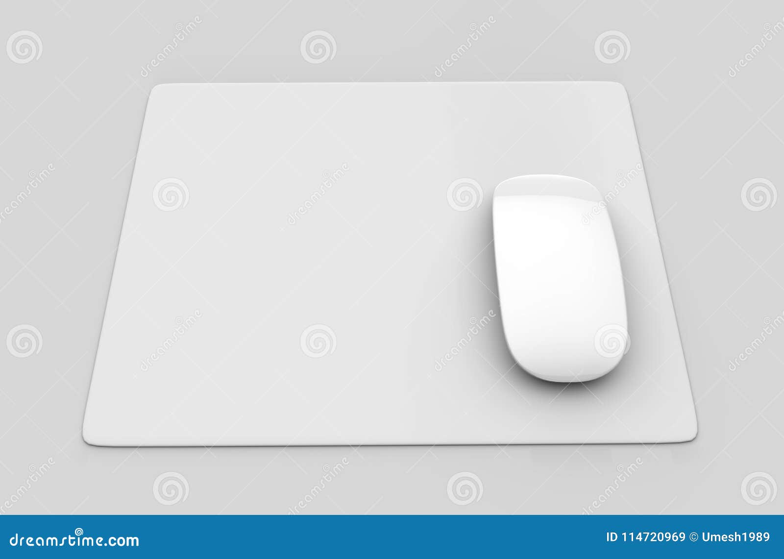 Circular Blank Mouse Pad with Computer Mouse for Branding or Design ...