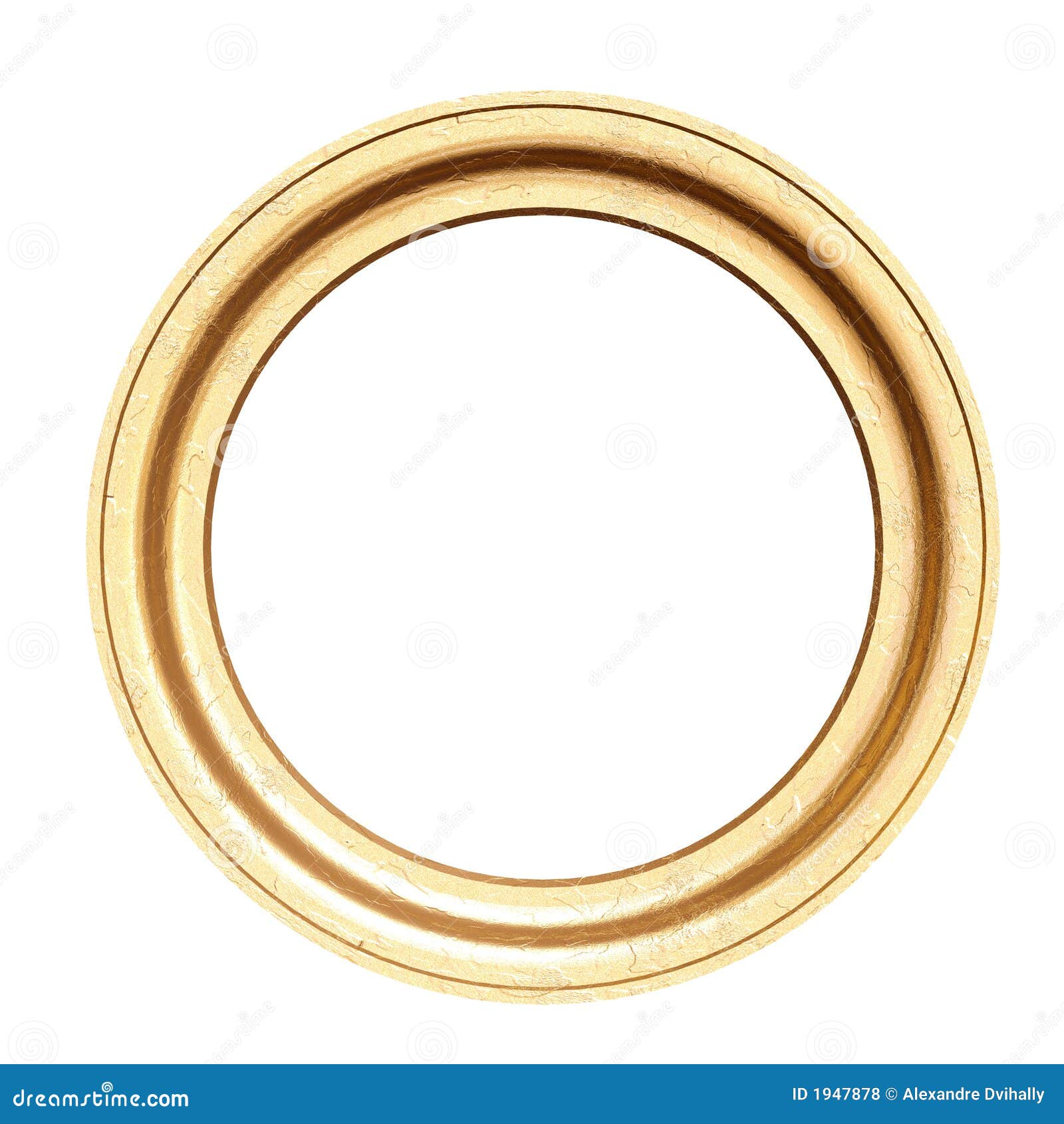 Circular Blank Picture Frame Stock Photo - Image of antique, border ...