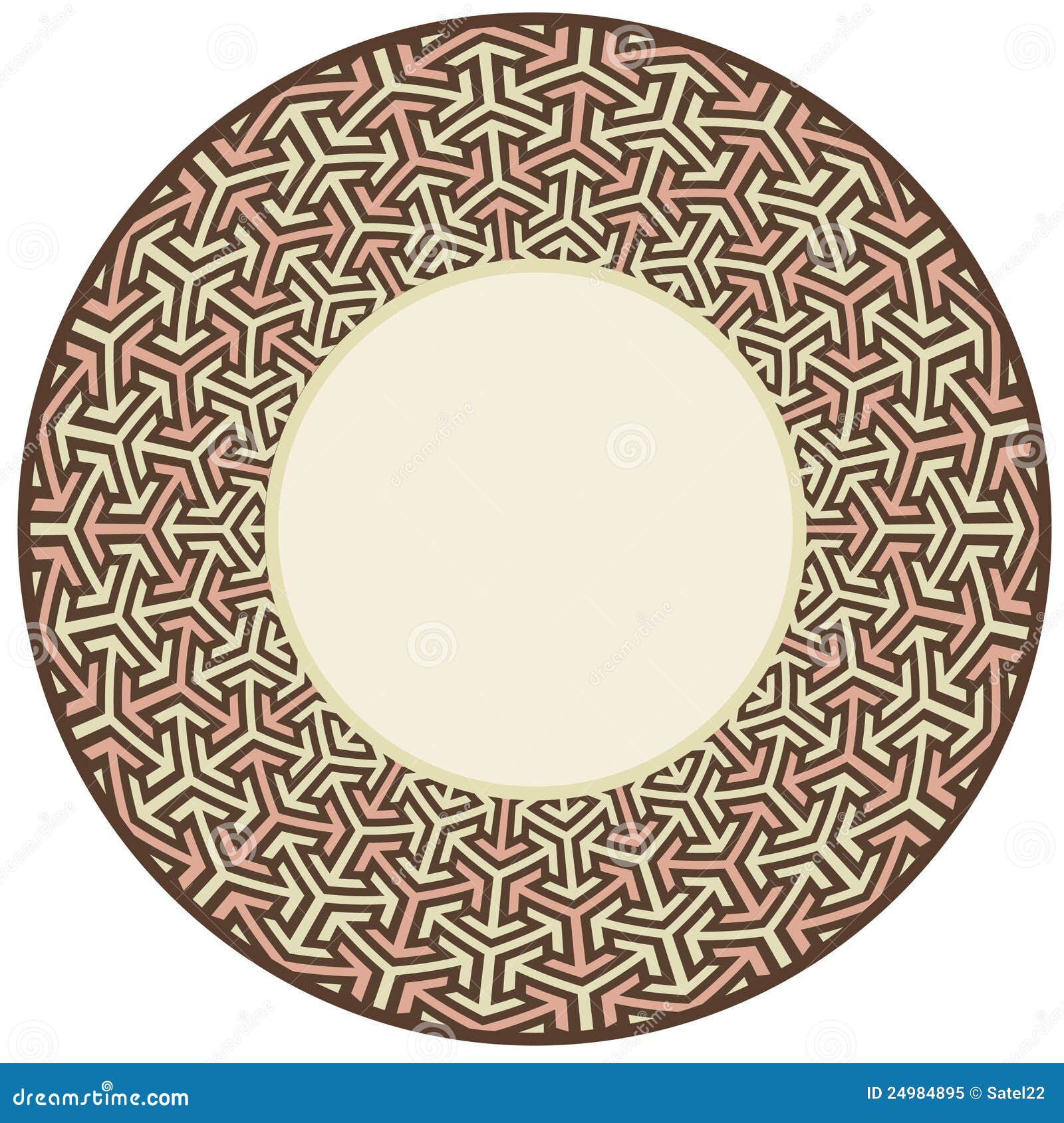 Circular Border-brown Royalty Free Stock Photo - Image: 24984895