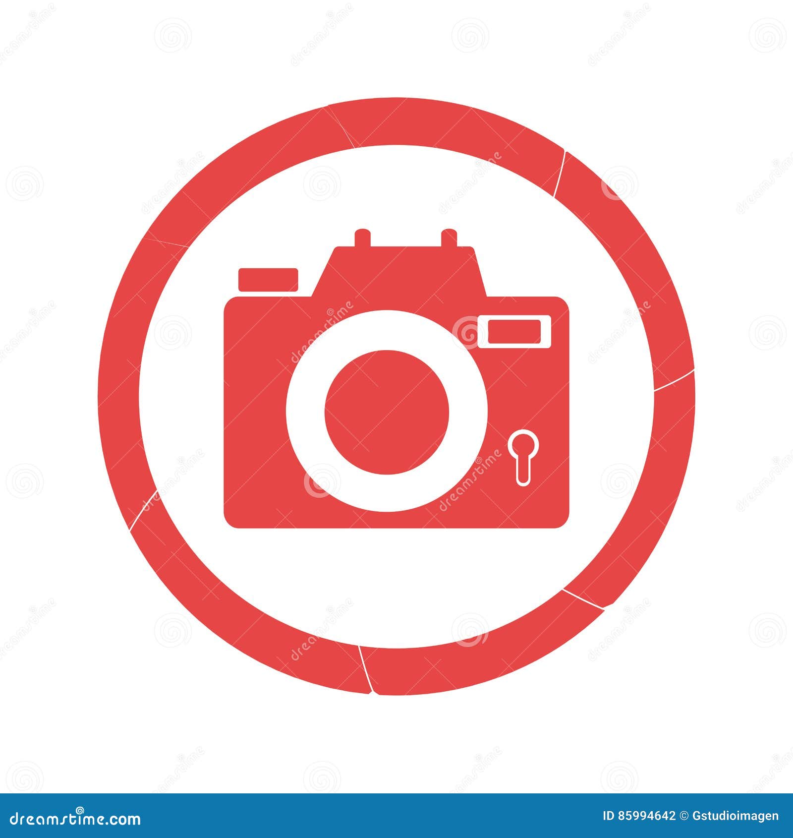 Circular Border with Camera Icon Stock Vector - Illustration of ...