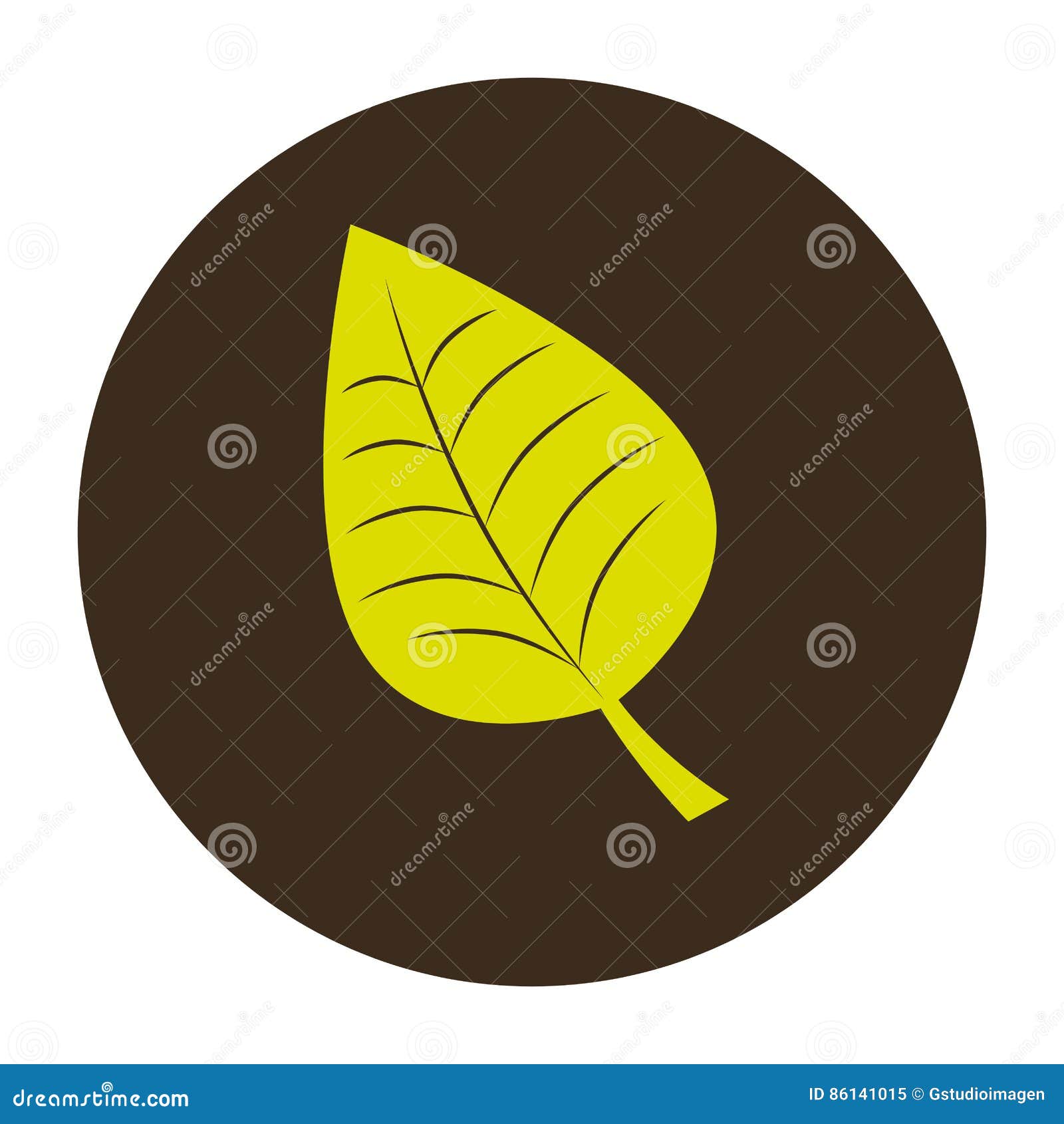 Circular Border with Green Leaves Plant Stock Vector - Illustration of ...