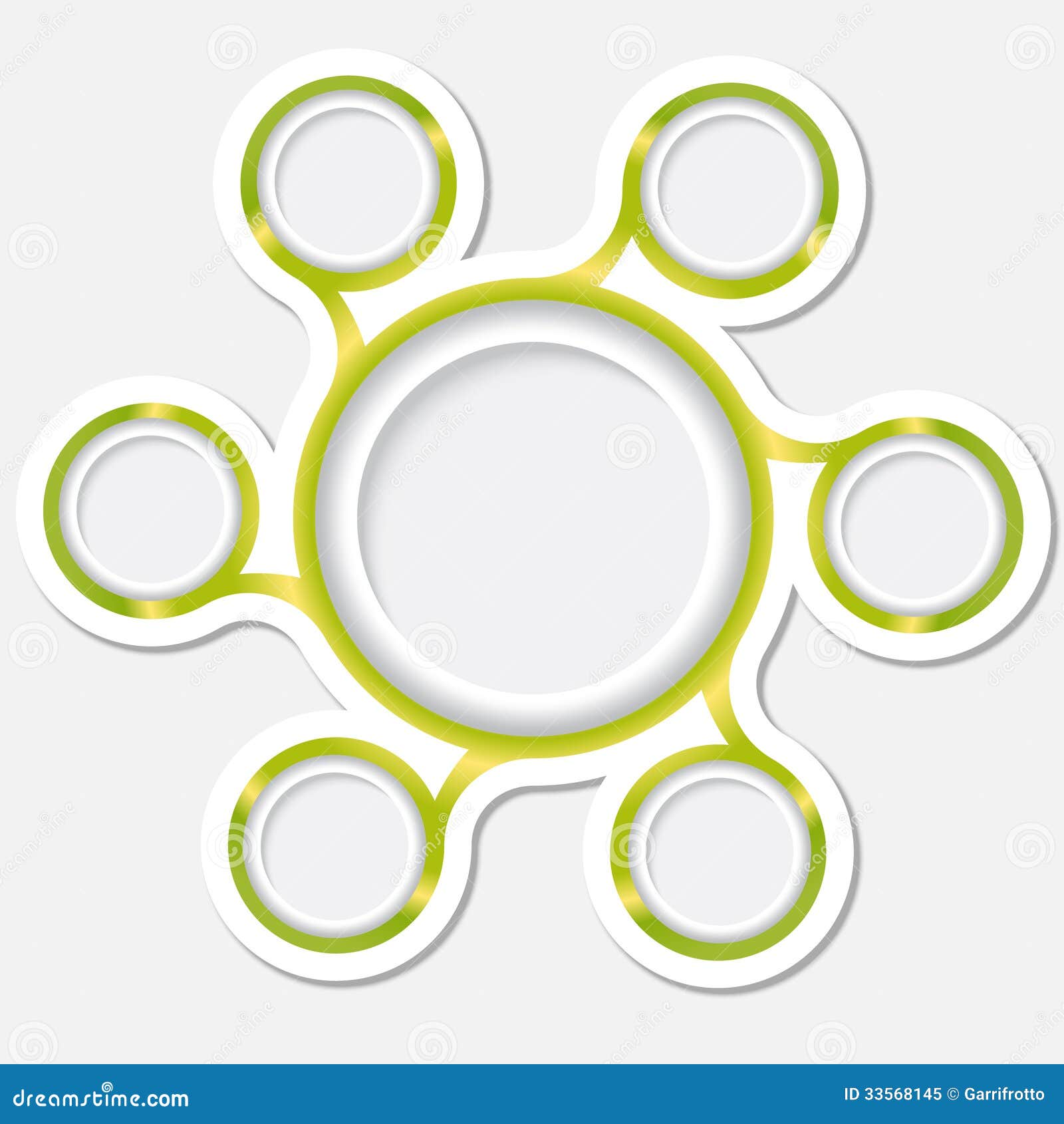 Circular boxes for text stock vector. Illustration of green - 33568145