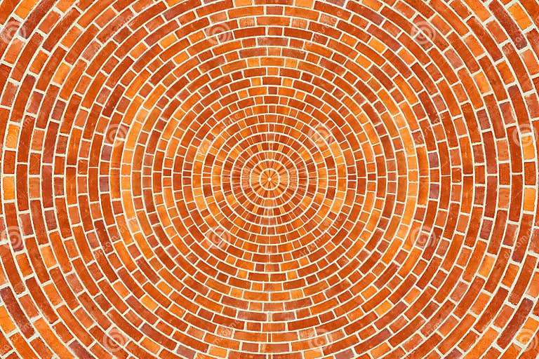 Circular Brick Pattern stock photo. Image of pavement - 24862280