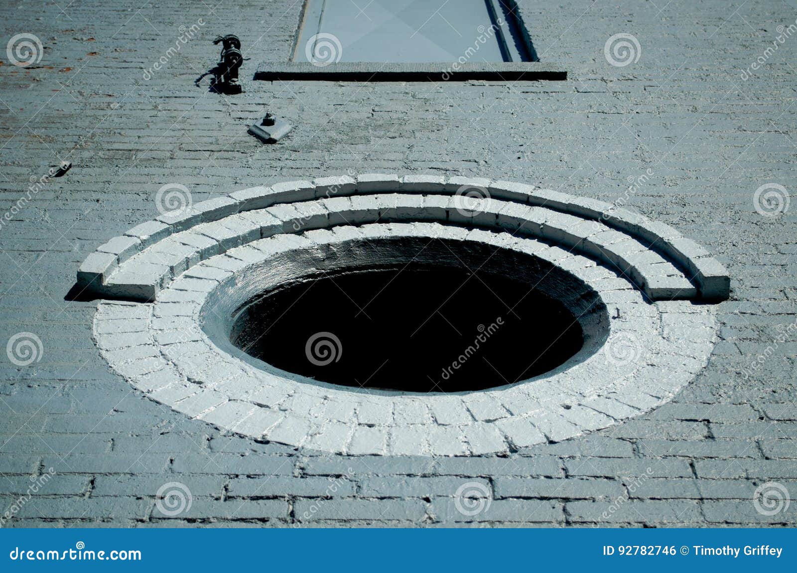 Circular brick window stock photo. Image of city, window - 92782746