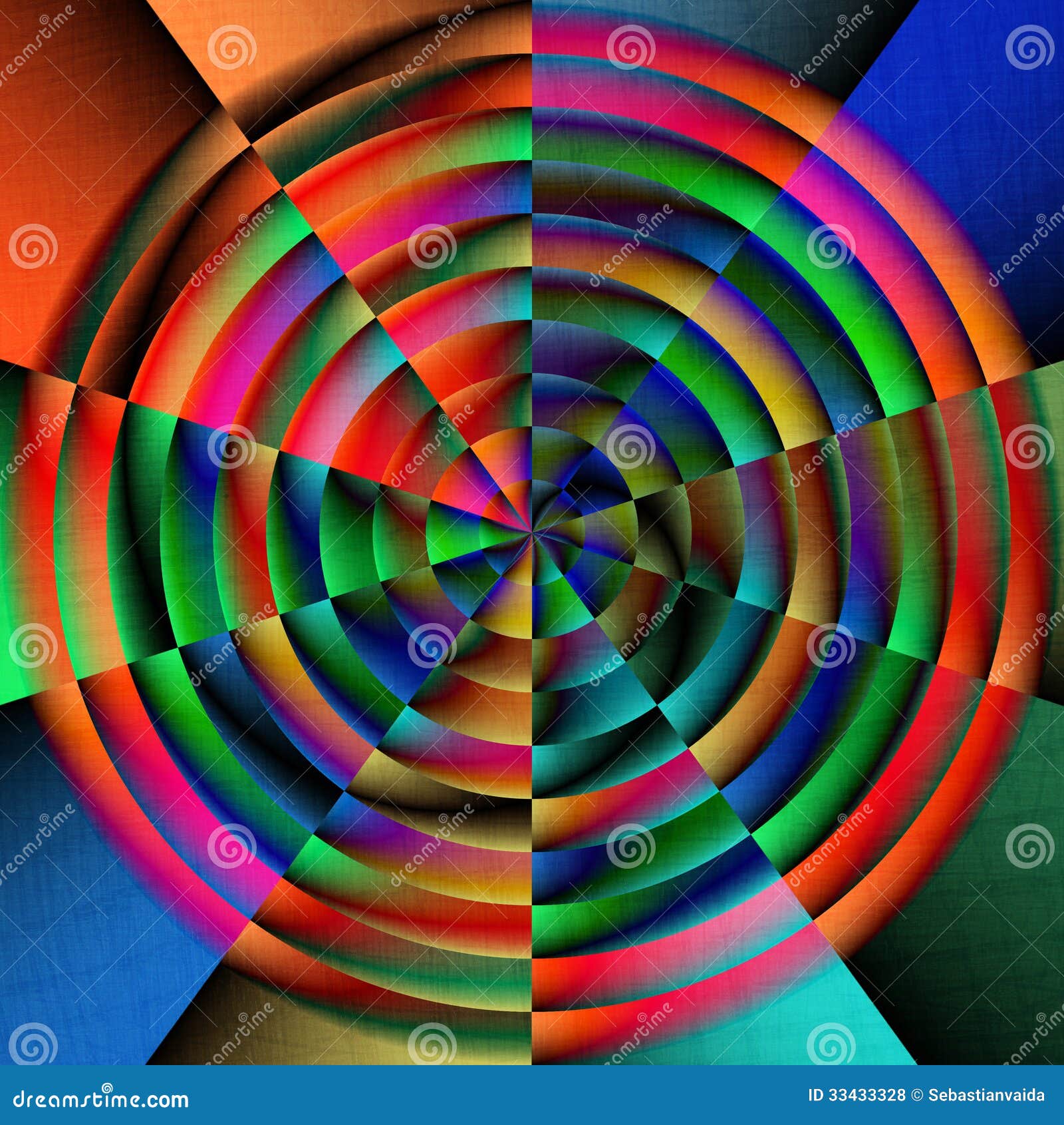 Circular bright colors stock photo. Image of profile - 33433328