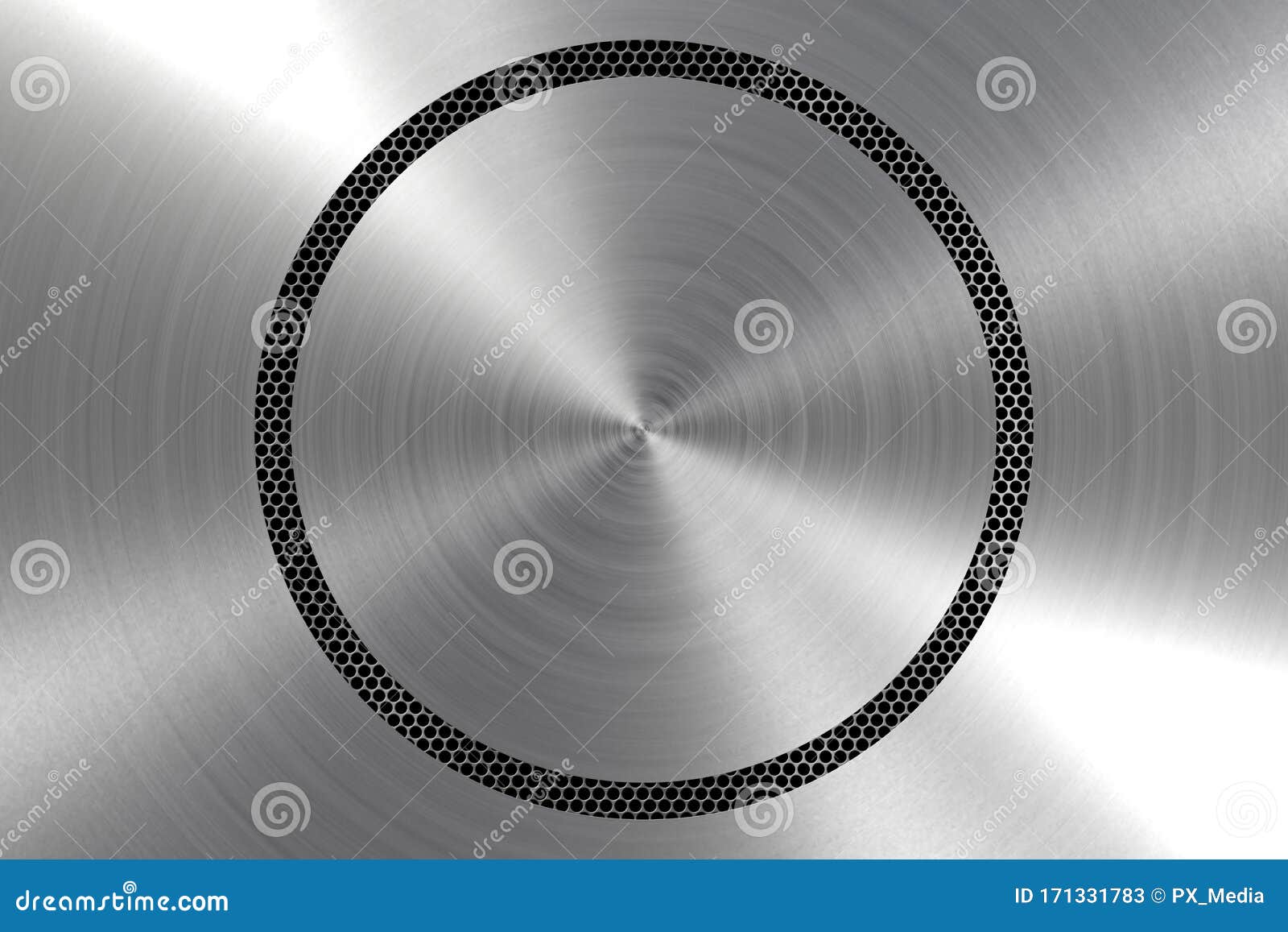 Circular Brushed Metal Texture - Background Stock Image | CartoonDealer ...