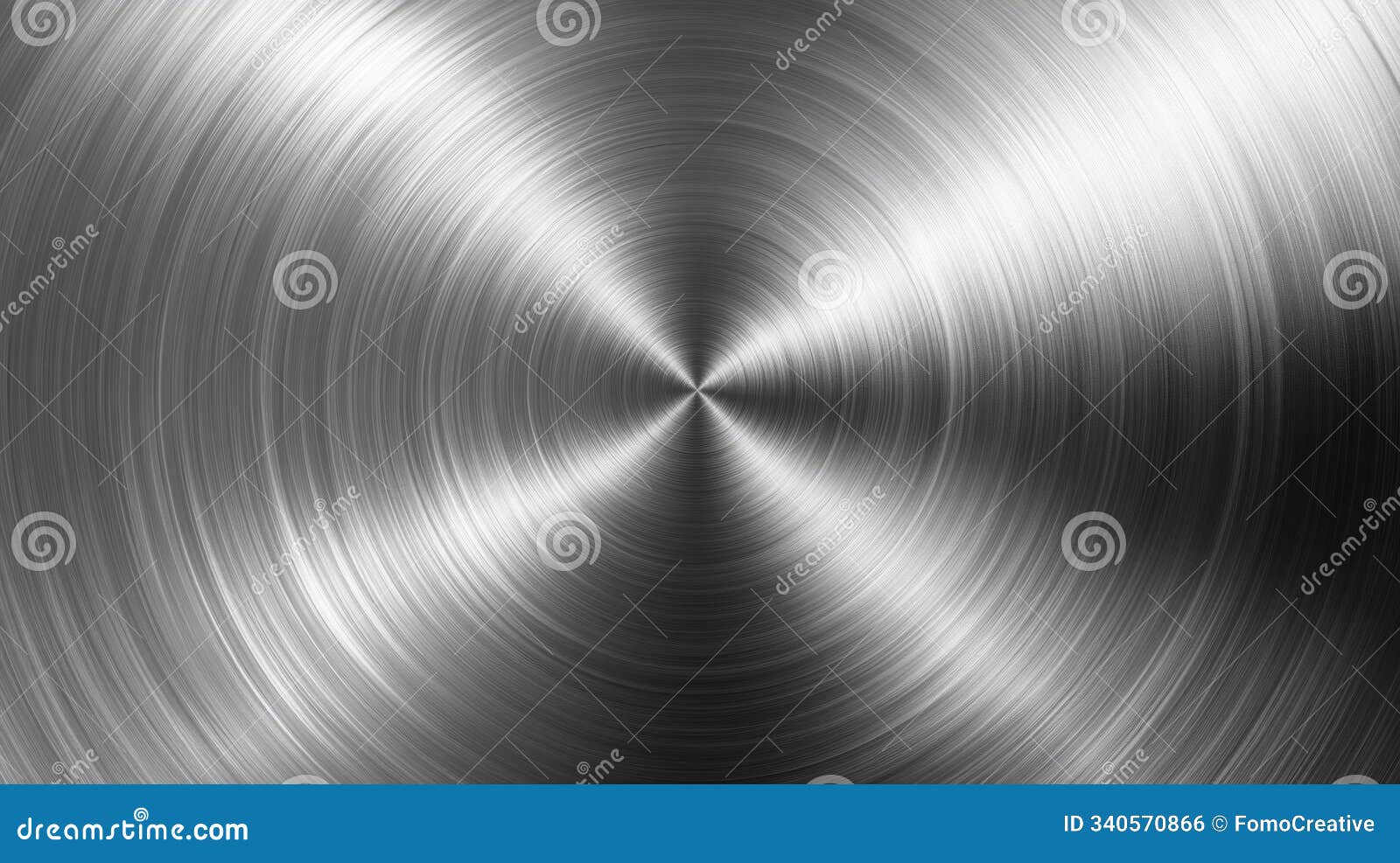 Circular Brushed Metal Texture with Center Highlight Stock Illustration ...
