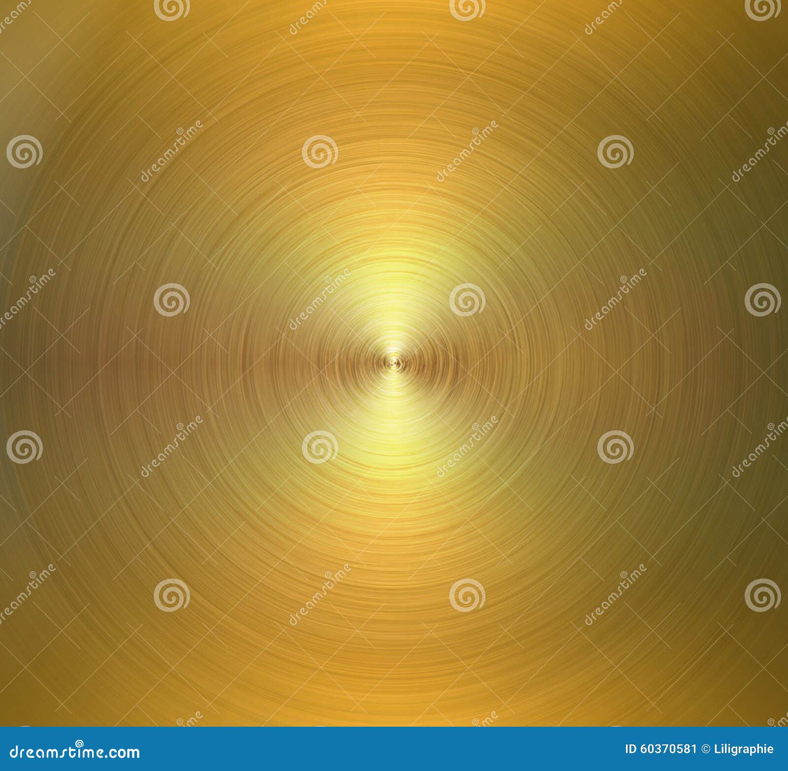 Circular Brushed Metal Texture. Golden Shiny Background Royalty-Free ...