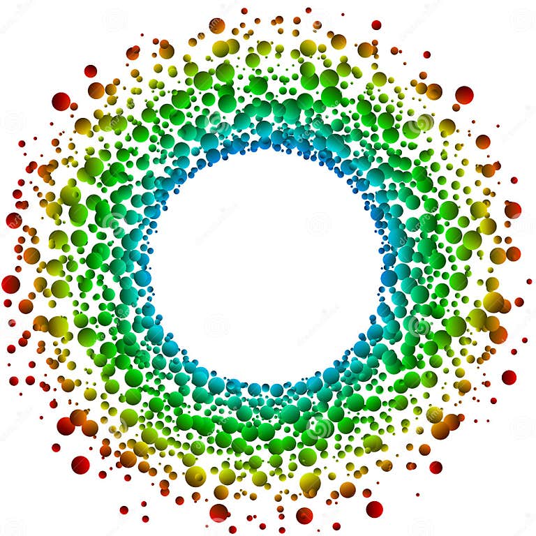 Circular Bubbles Frame Invitation Card Stock Illustration ...