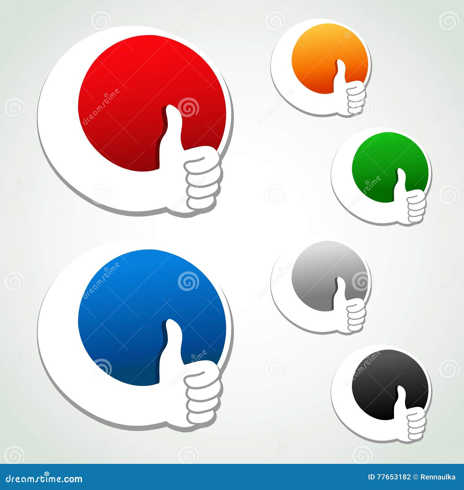 Circular Bubbles with Pointer of Hand - Best Choice Symbol, Hand ...