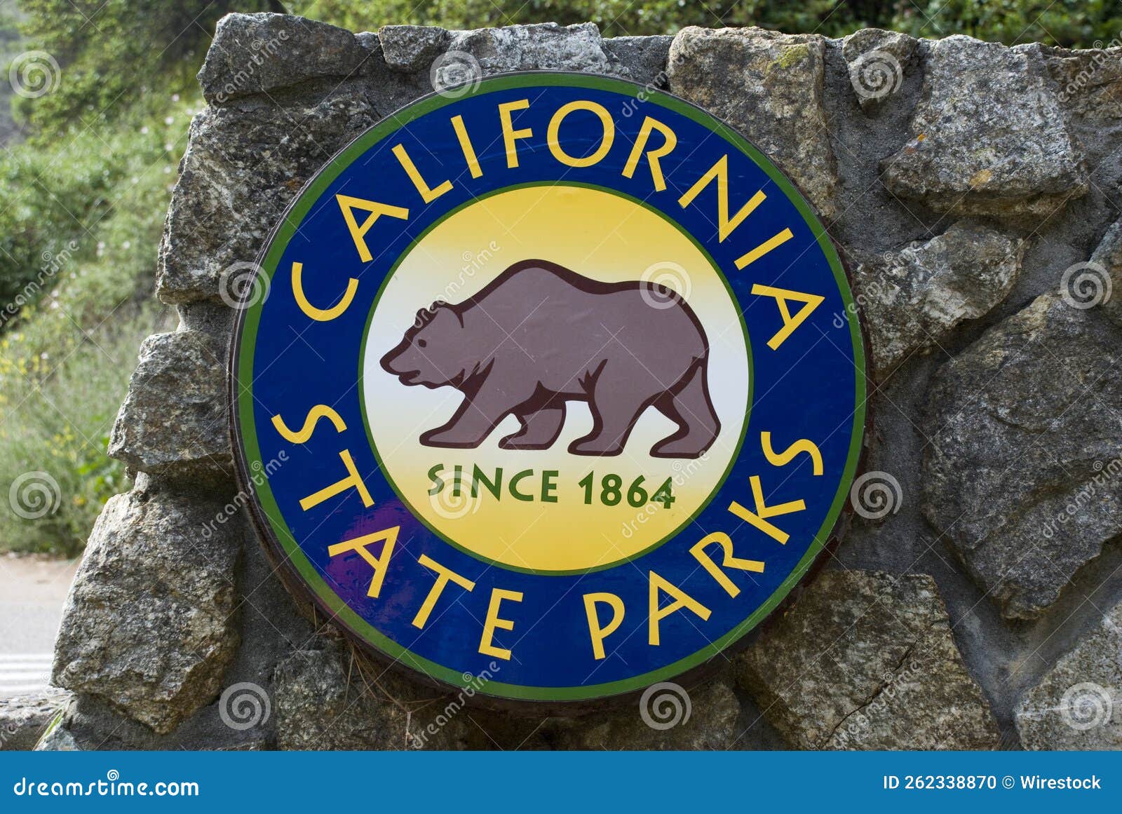 Circular California State Parks Logo Editorial Image - Image of yellow ...