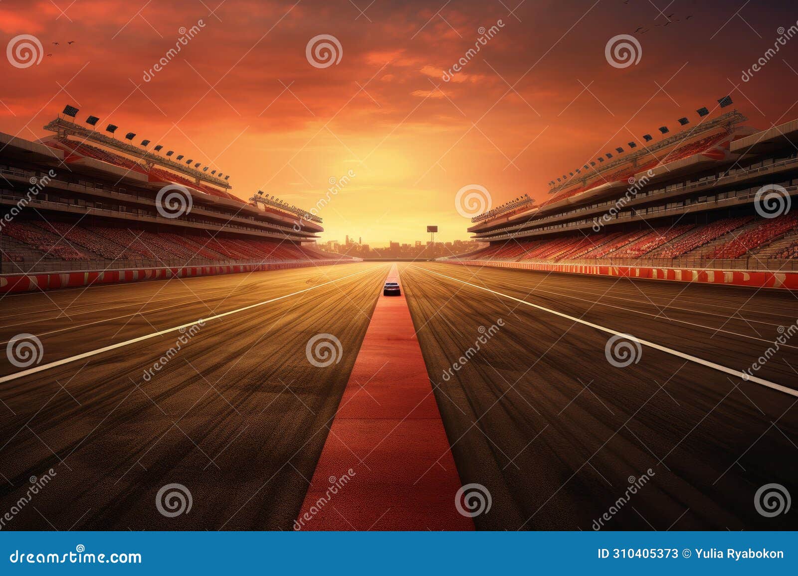 Circular Car Race Track. Generate Ai Stock Image - Image of lane, curve ...