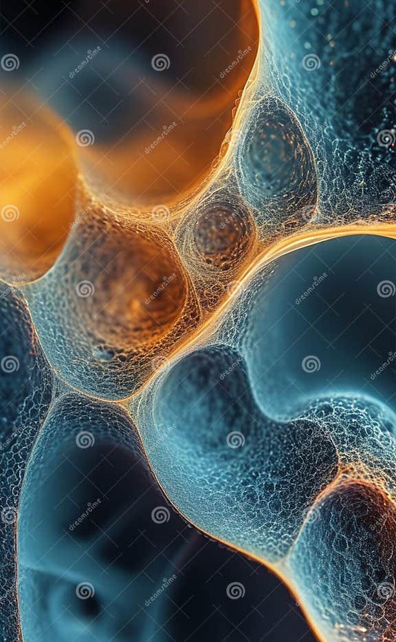 A Close Up of a Cell with a Cell in the Middle Stock Illustration ...