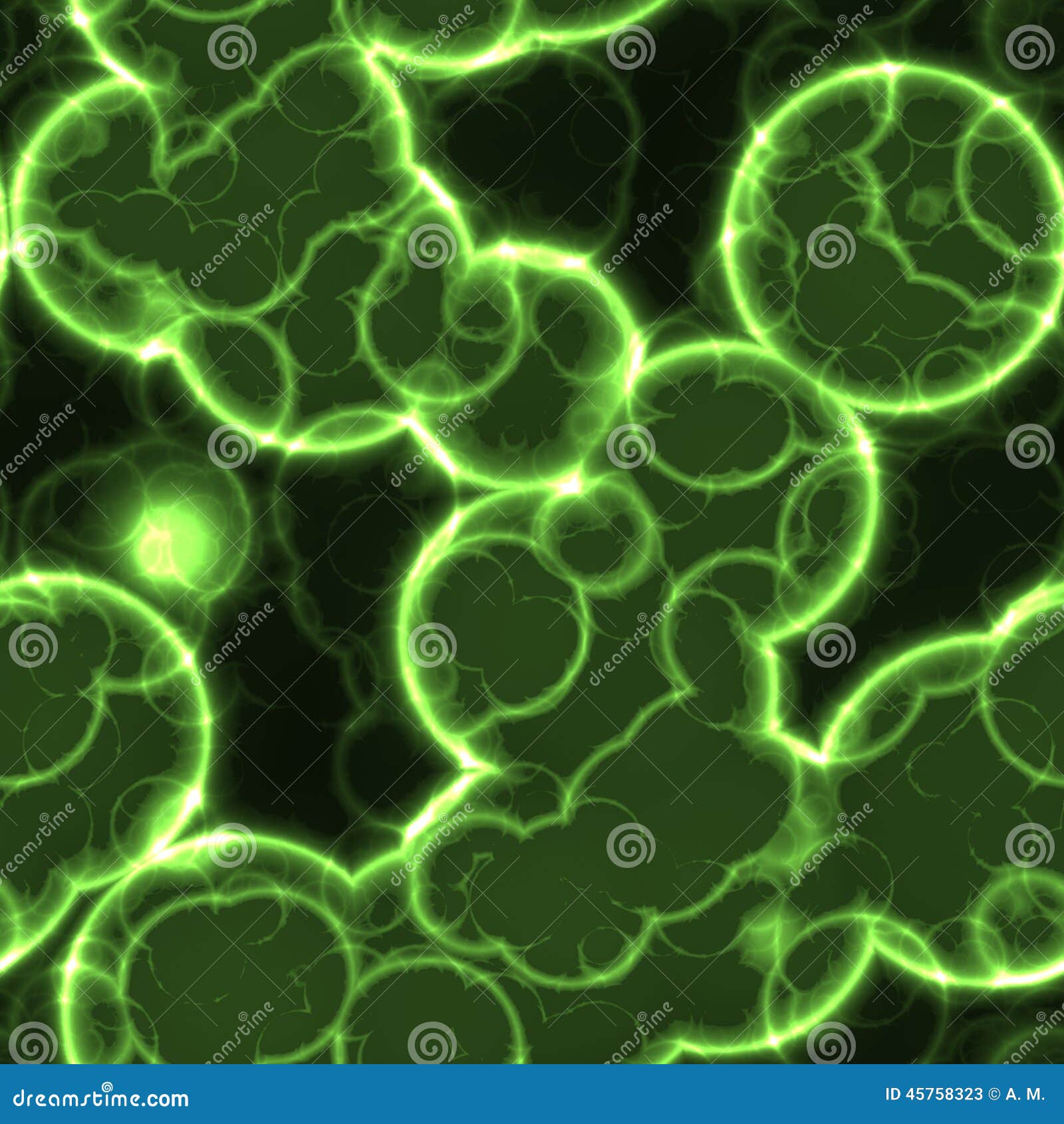 Circular Cell-like Seamless Texture -green Stock Illustration ...
