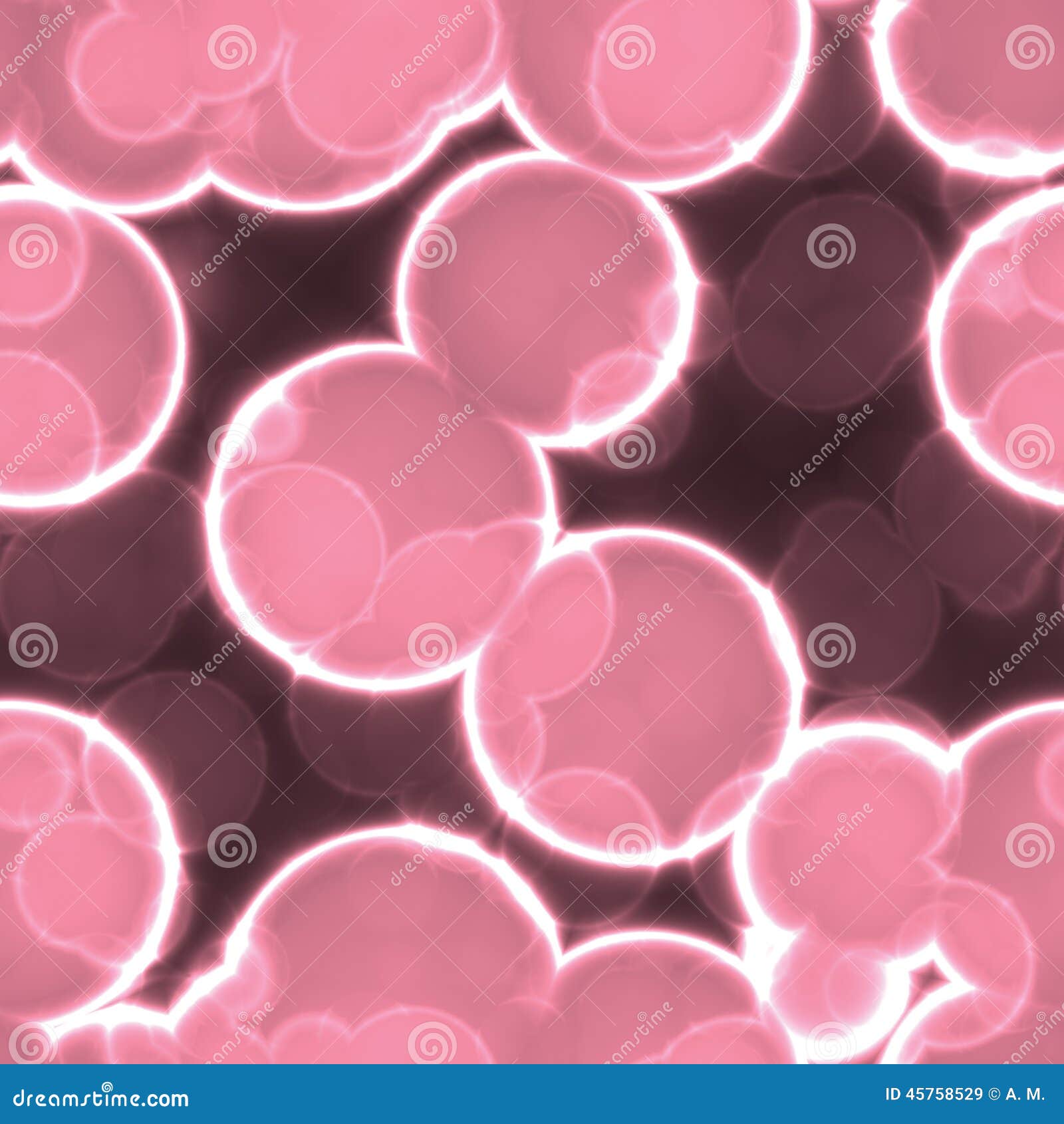 Circular Cell-like Seamless Texture - Pink Stock Illustration ...