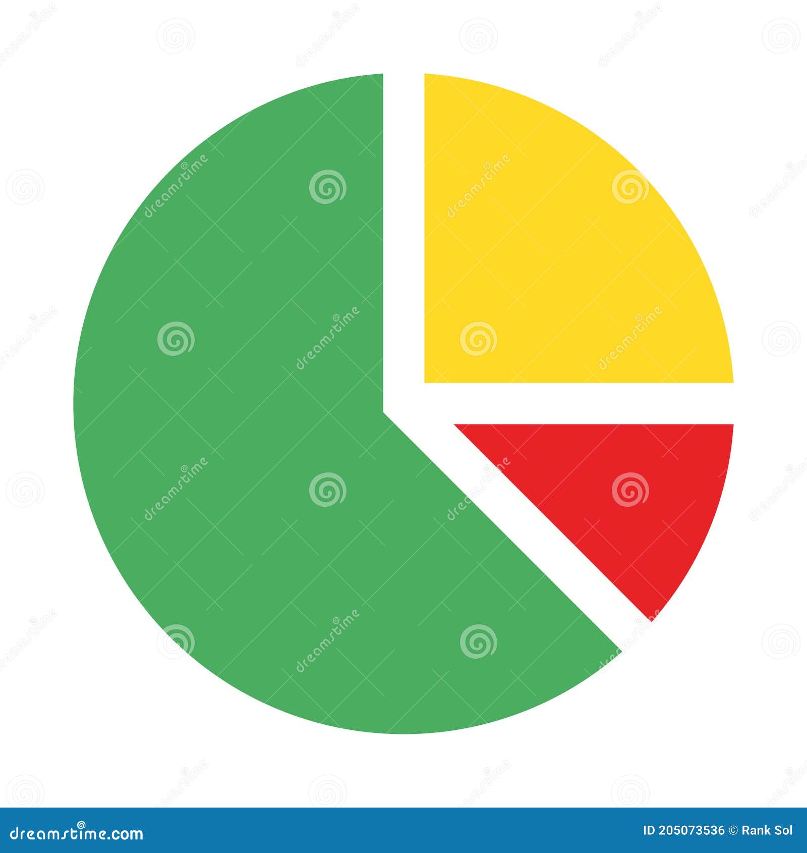 Circular Chart, Diagram Vector Icon Which Can Easily Modify Stock ...