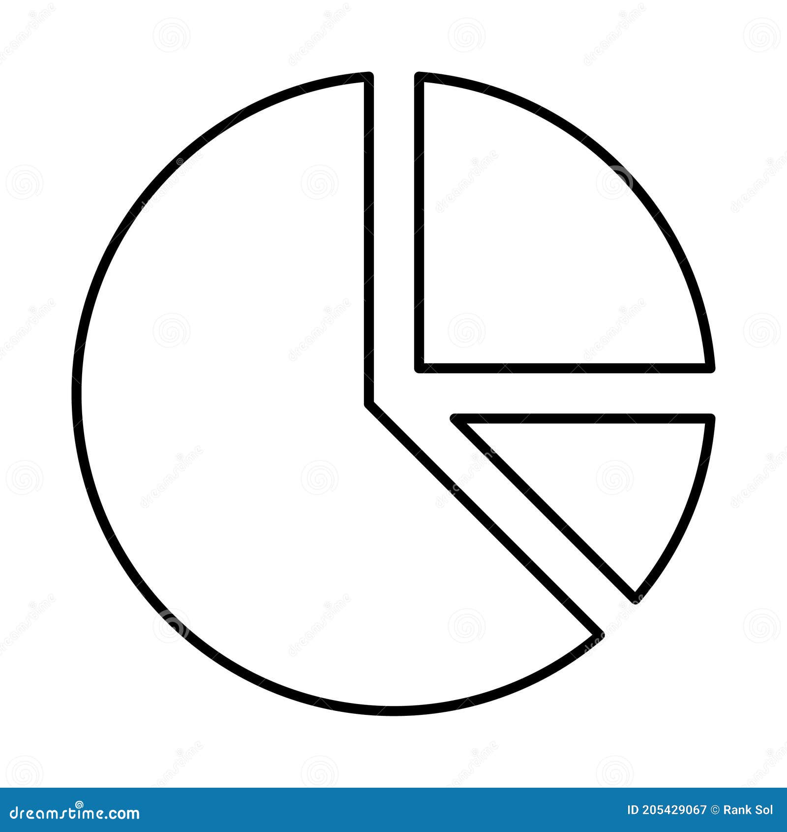 Circular Chart, Diagram Vector Icon Which Can Easily Modify Stock ...