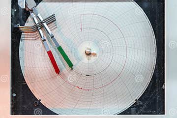 Circular Chart Recorder for Data Record Temperature Time Etc. in ...