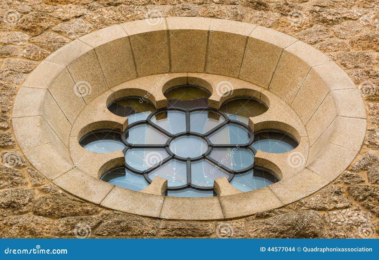 Circular Church Window in Modern Style Stock Photo - Image of master ...