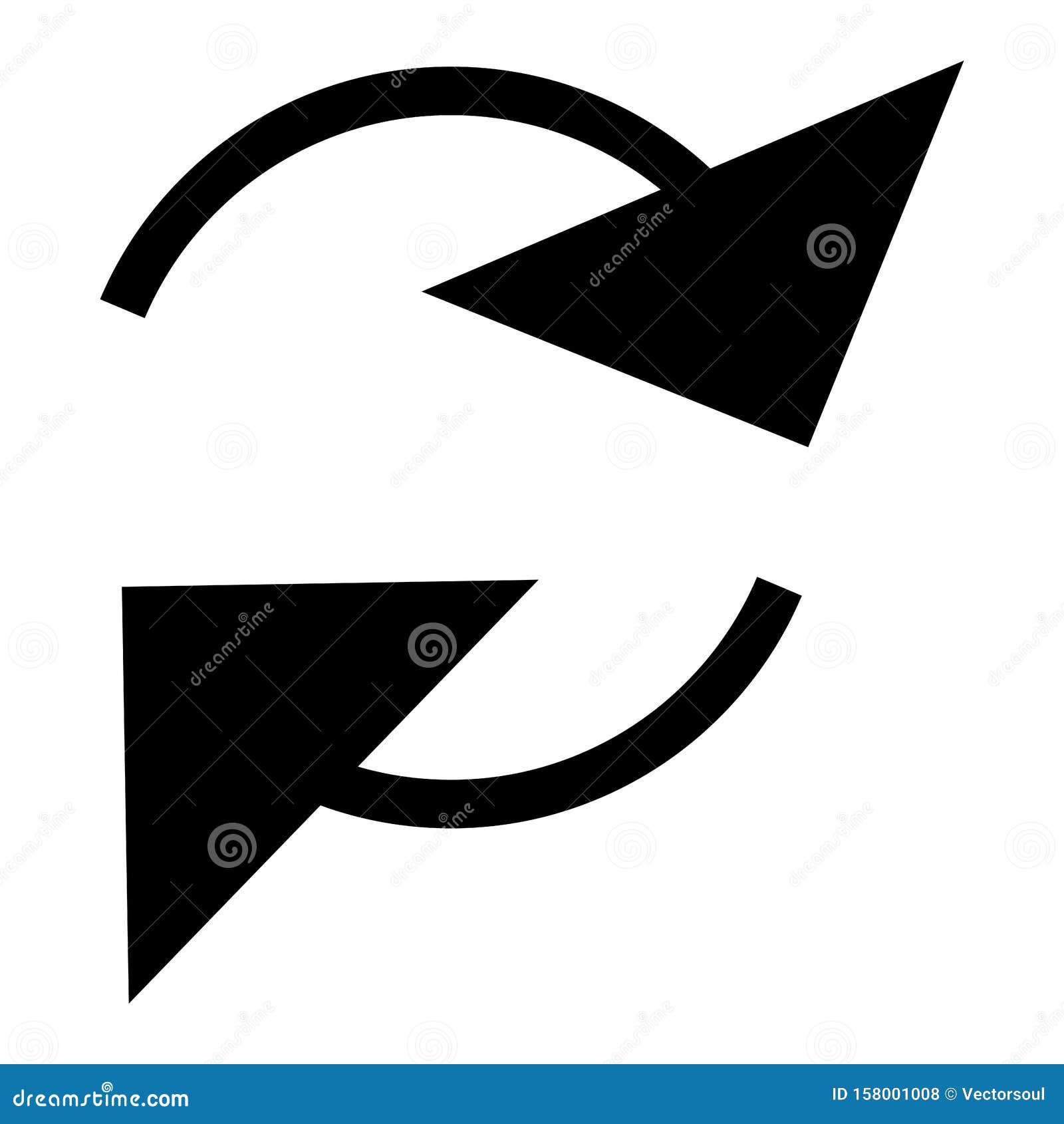 Circular, Circle Arrow Right. Radial Arrow Icon, Symbol. Clockwise ...