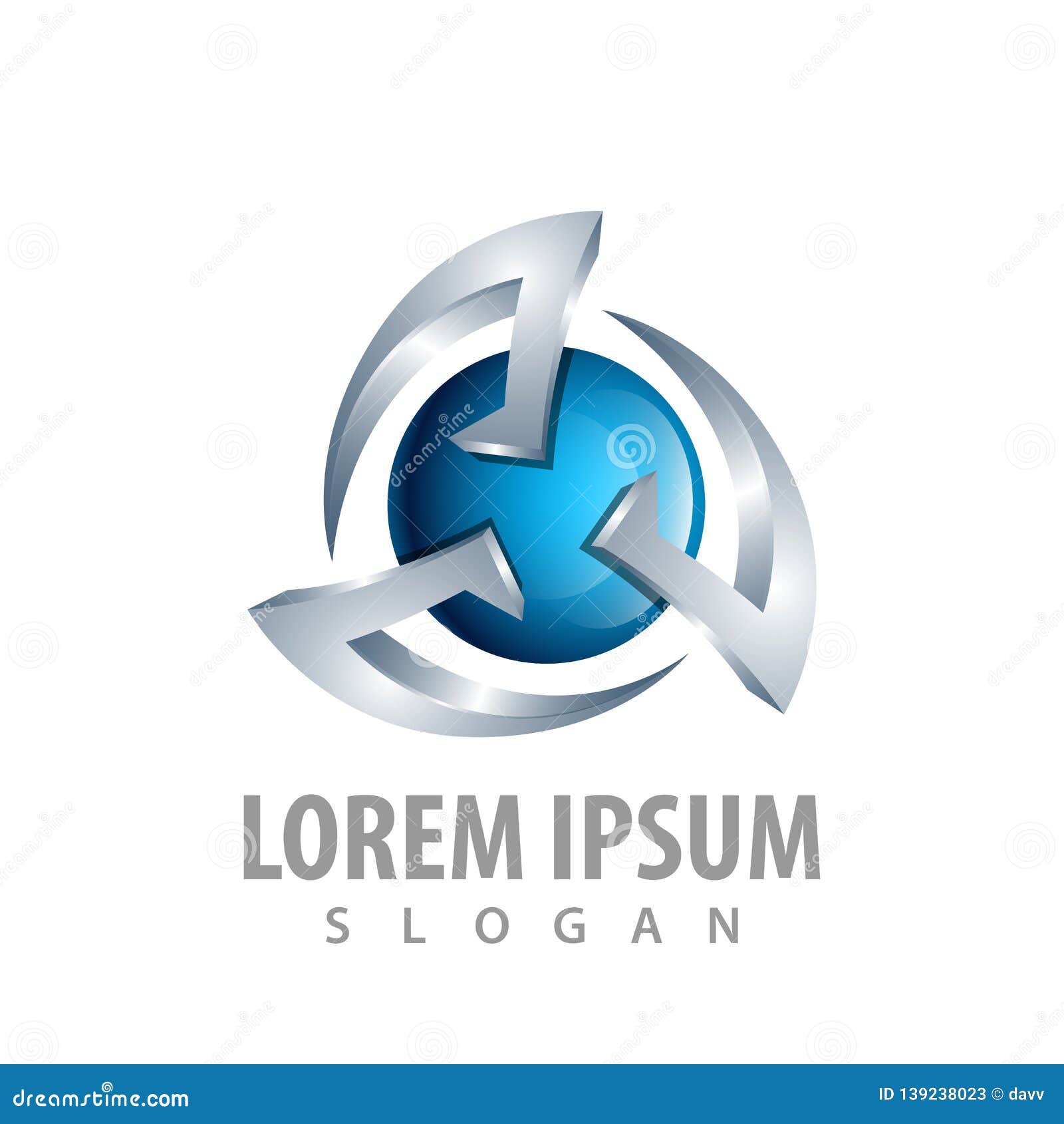 Circular Circle Spin and Sphere Logo Concept Design. Symbol Graphic ...