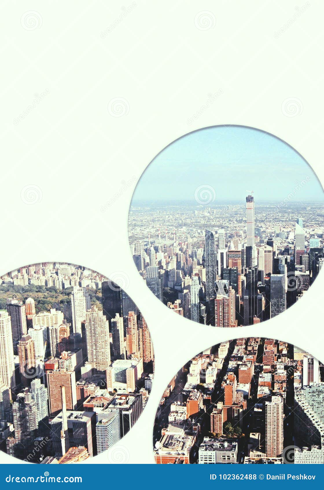 Circular City Banner Background Stock Photo - Image of cityscape ...