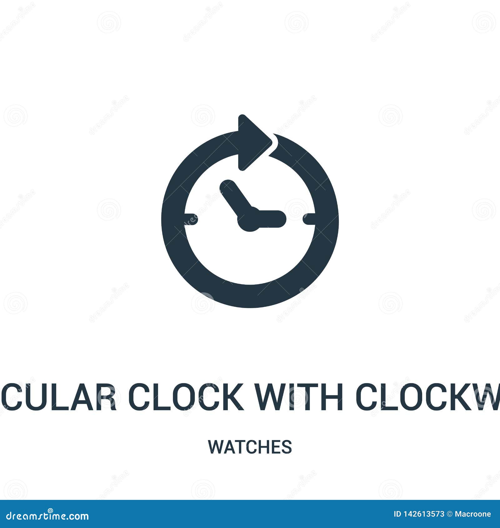 Clockwise Arrow Icon. Black Curved Circular Arrow Vector Illustration ... Clockwise Arrow Icon. Black Curved Circular Arrow Vector Illustration ...