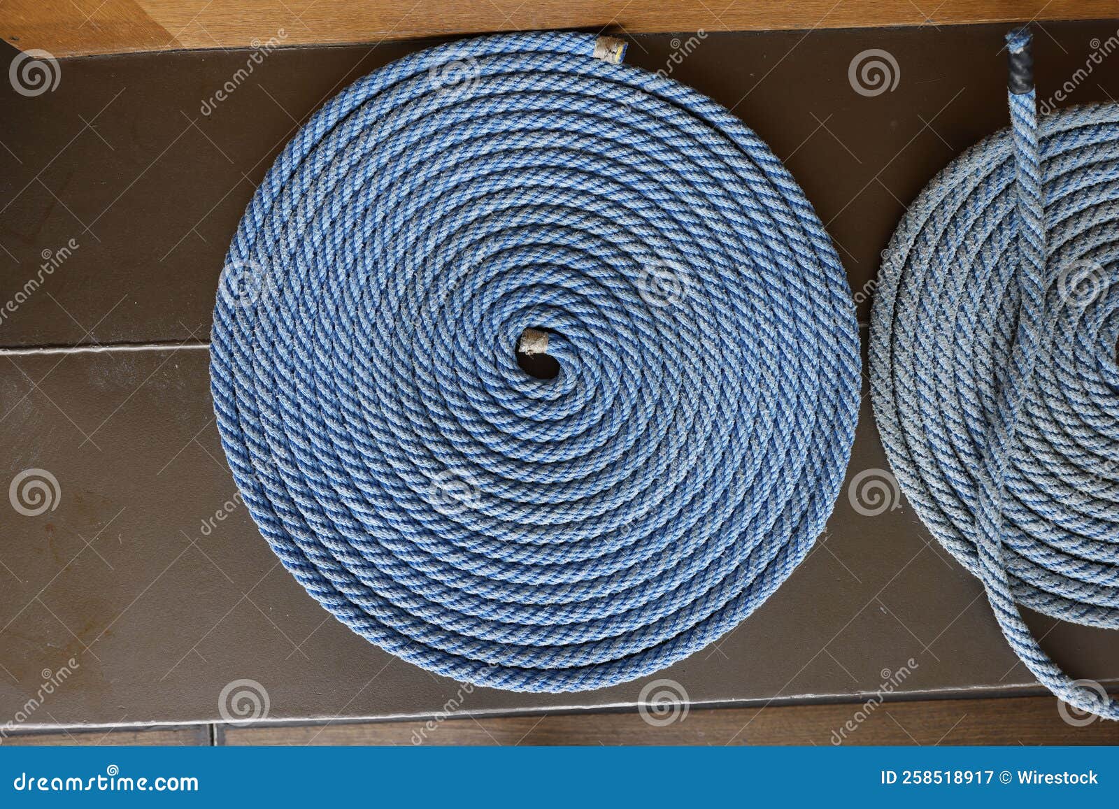 Circular Coiled Ropes, Close-up, Top View Editorial Photography - Image ...
