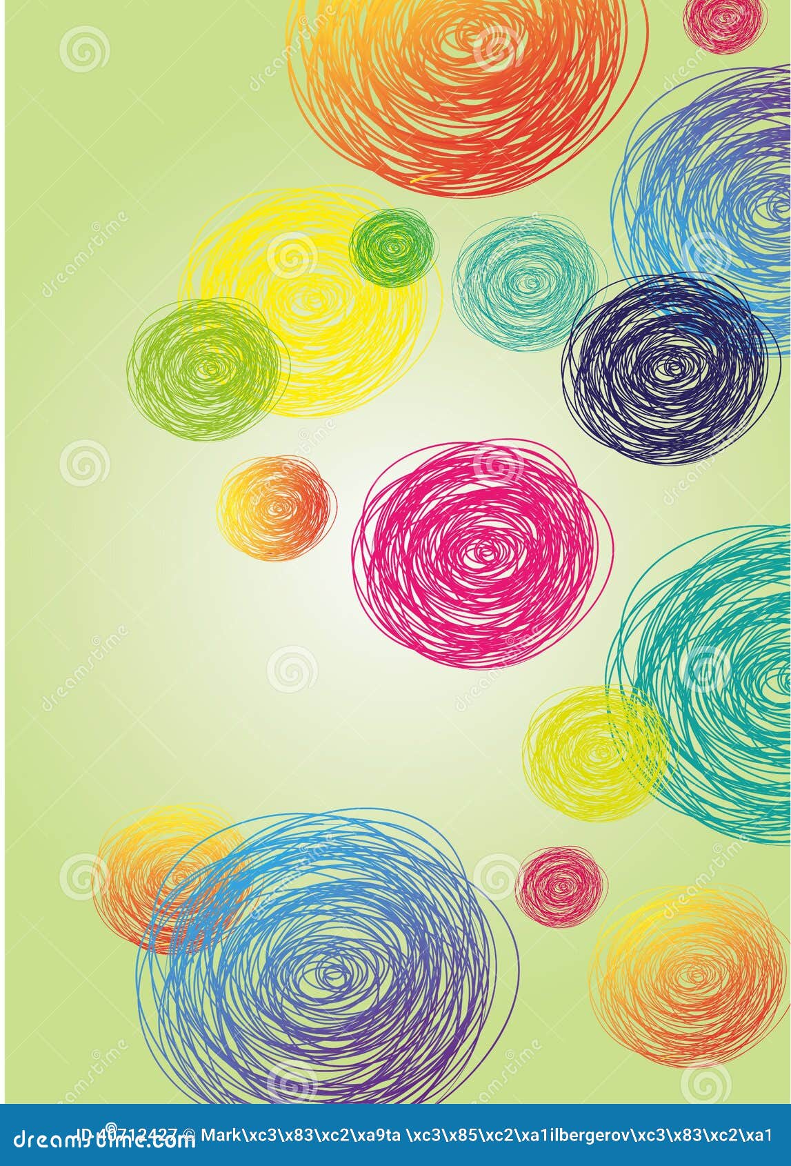 Circular Colorful Abstract Background Stock Illustration - Illustration ...