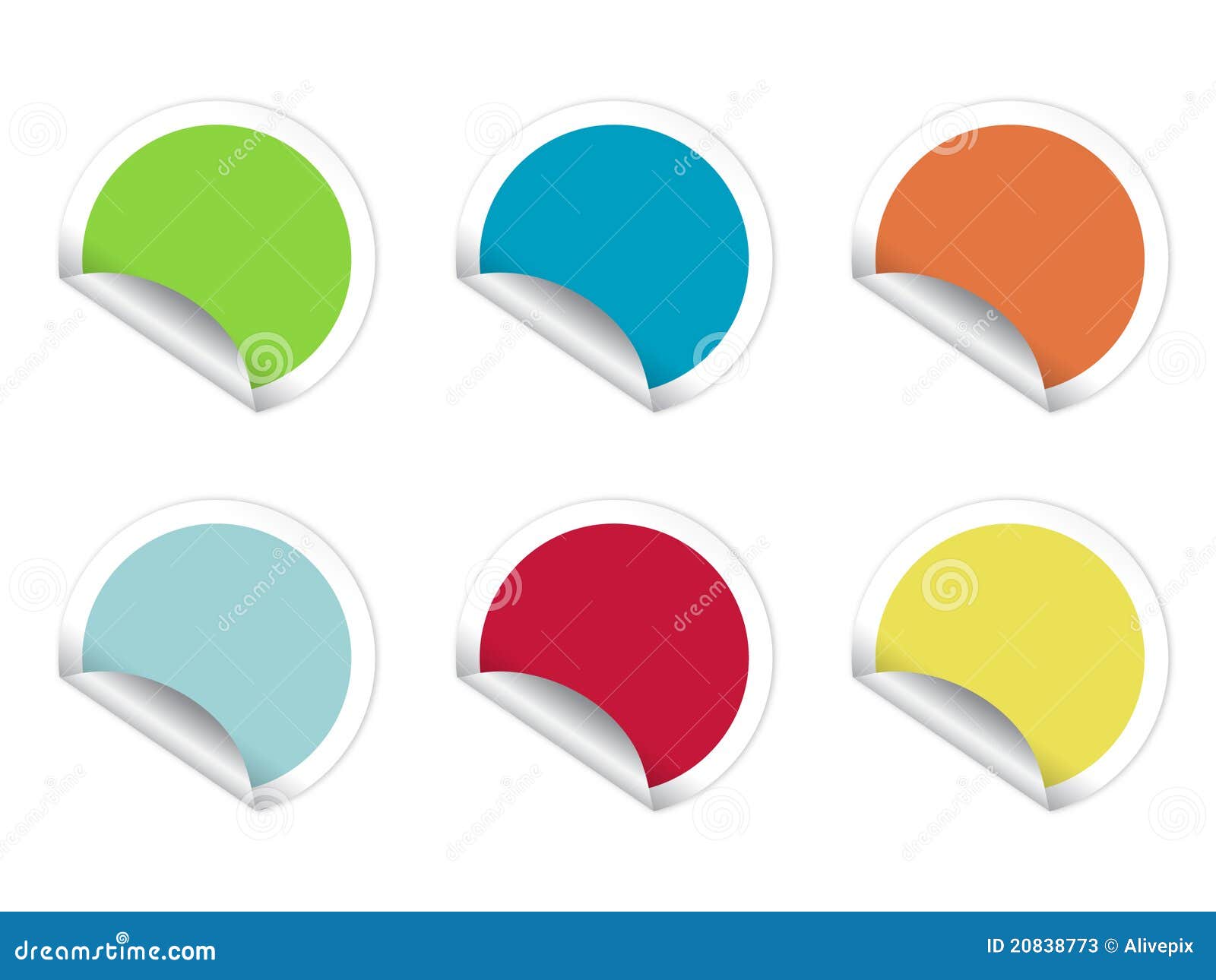 Circular colorful sticker stock vector. Illustration of sticky - 20838773