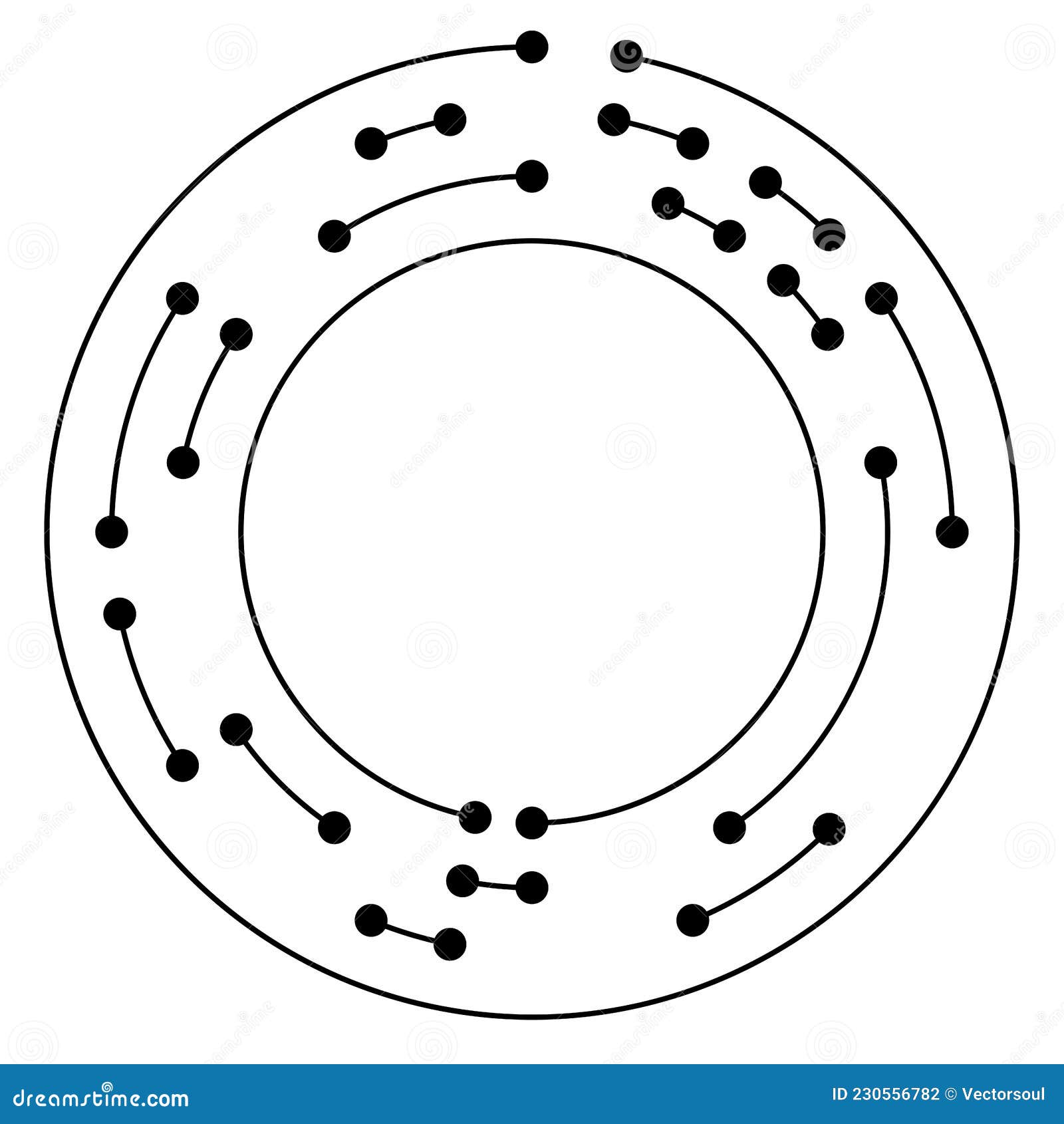 Circular Segmented Layers Infographic Vector Illustration ...