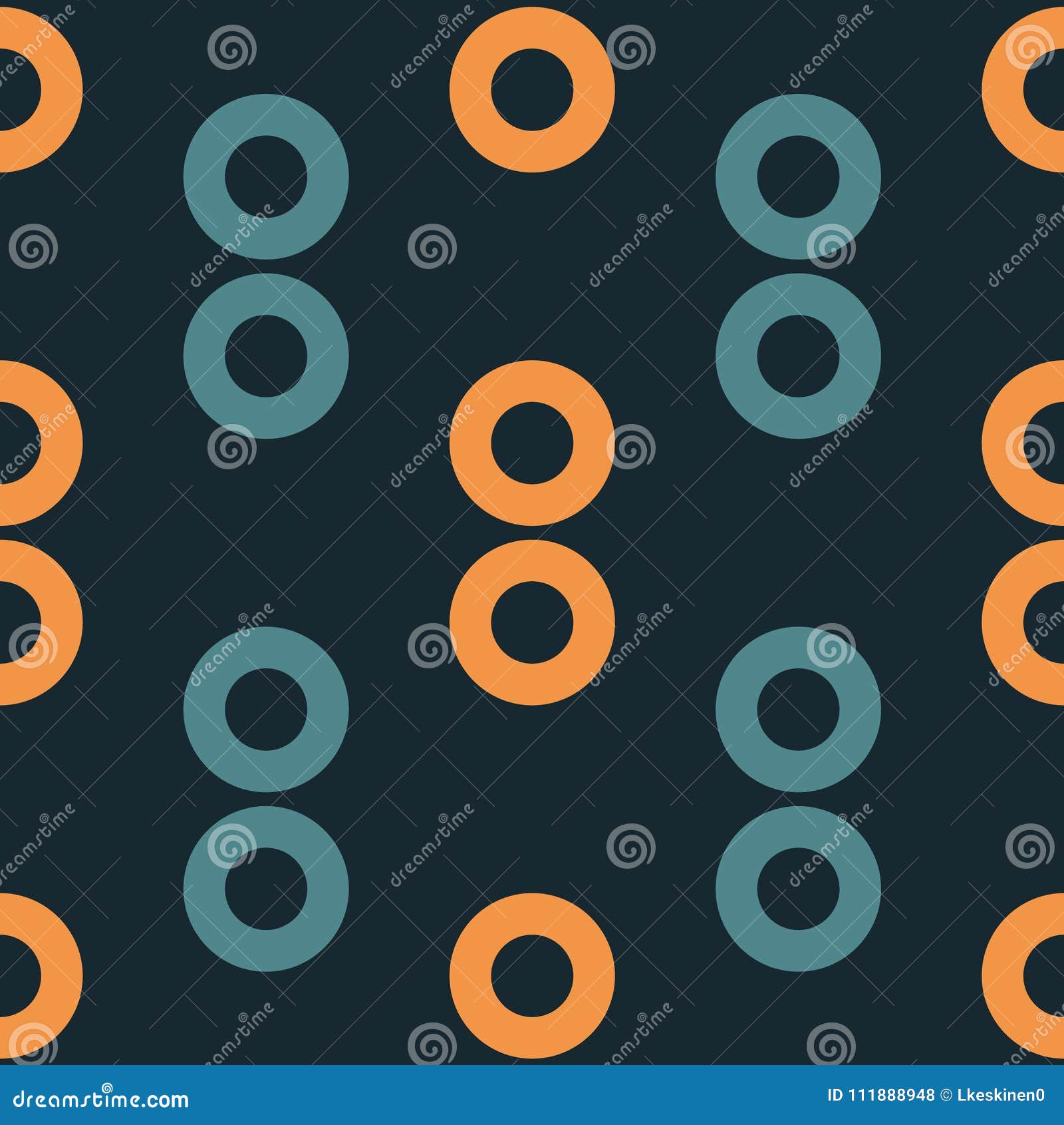 Circular Connection Seamless Pattern Stock Vector - Illustration of ...