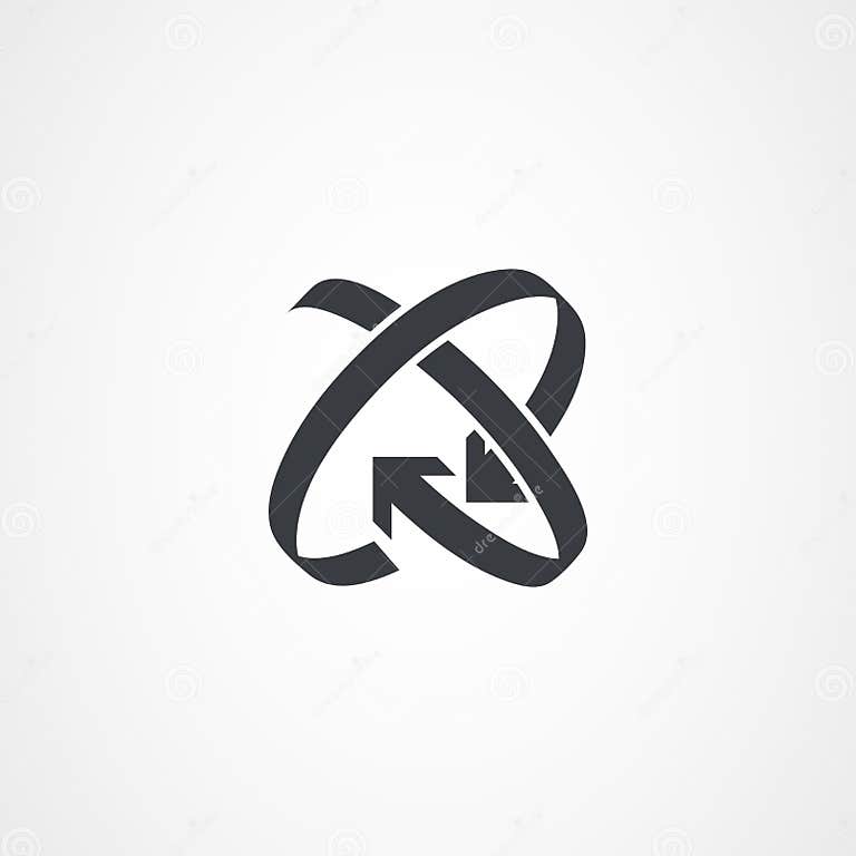 Circular Converging Arrow, Arrow Icon Stock Illustration - Illustration ...