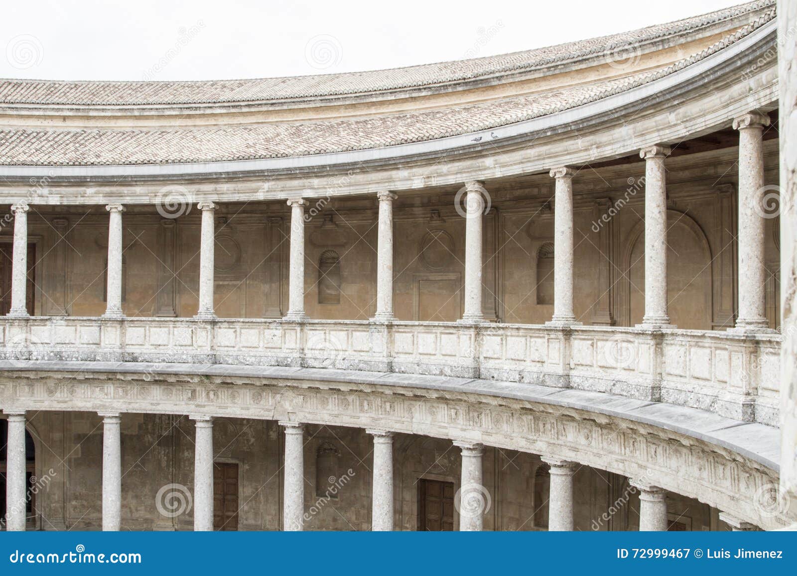 Circular corridor stock image. Image of engravings, building - 72999467