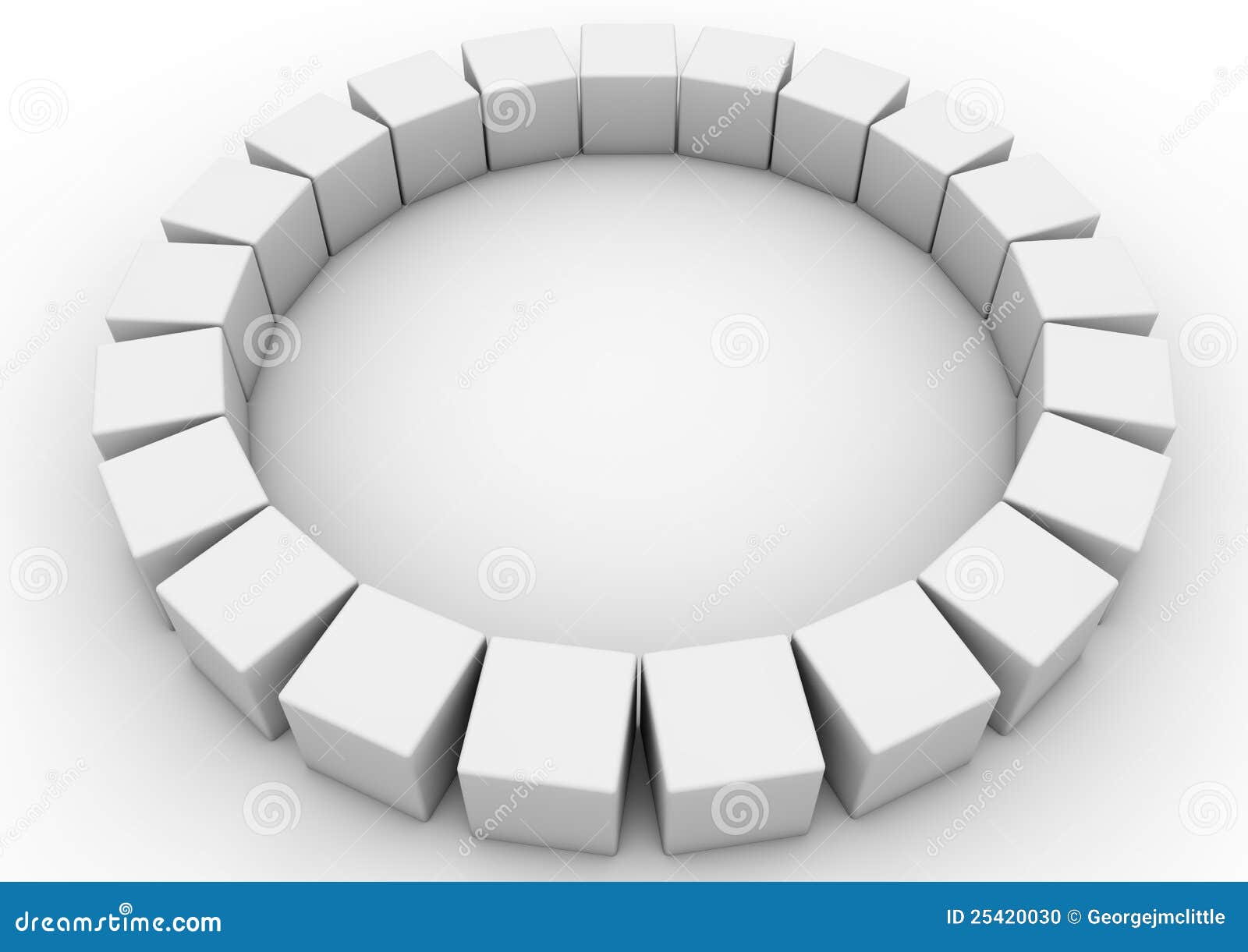 Circular cubes stock illustration. Illustration of square - 25420030