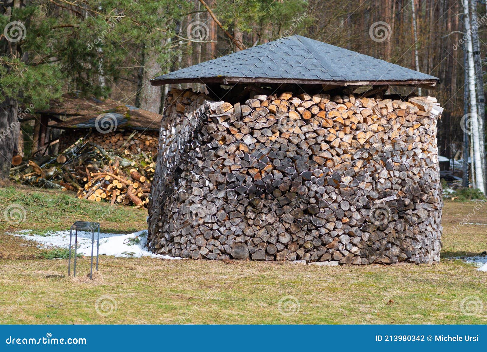 Circular or Cylindrical Structure or Stack Composed of Blocks, Pieces ...