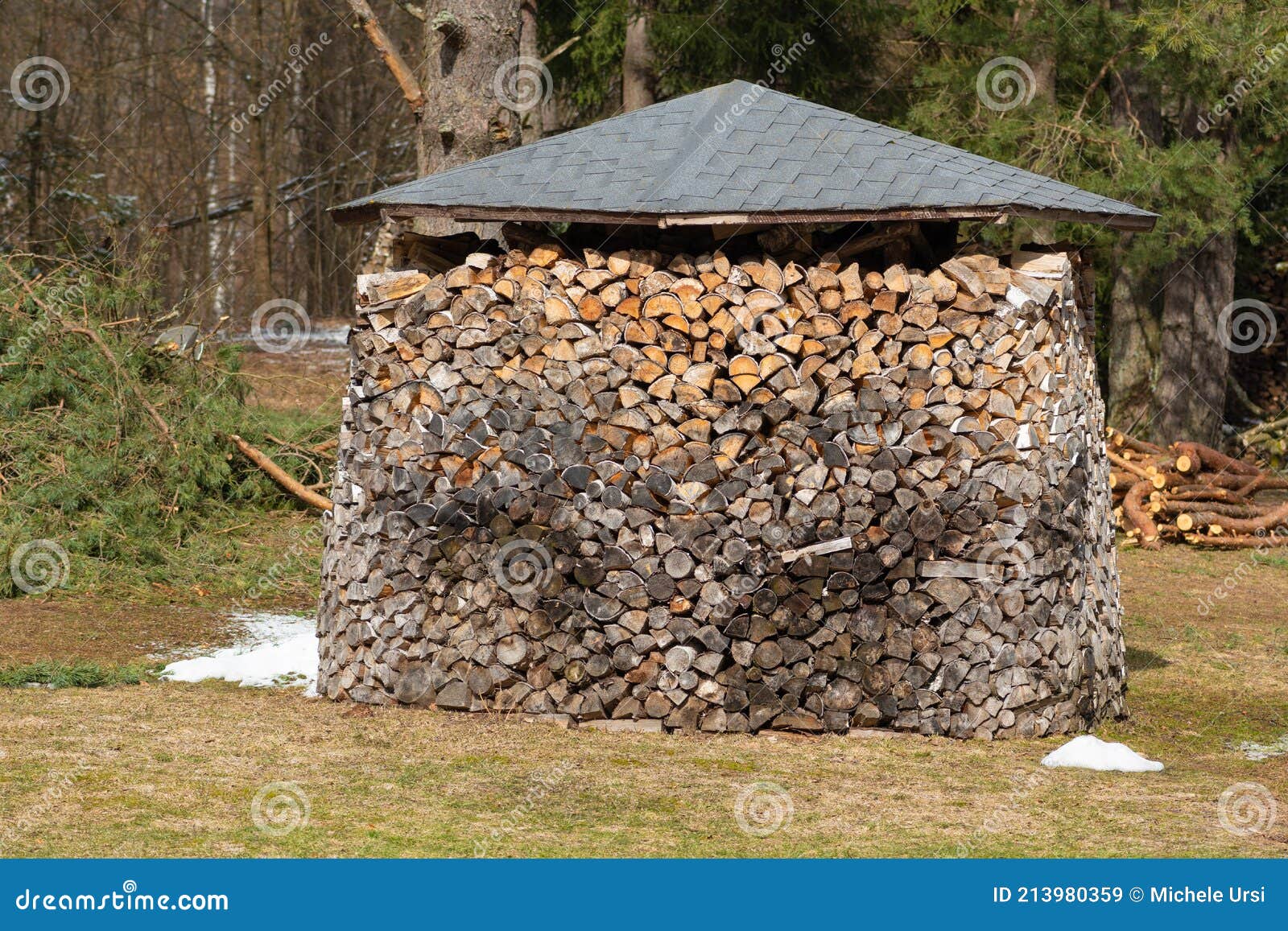 Circular or Cylindrical Structure or Stack Composed of Blocks, Pieces ...