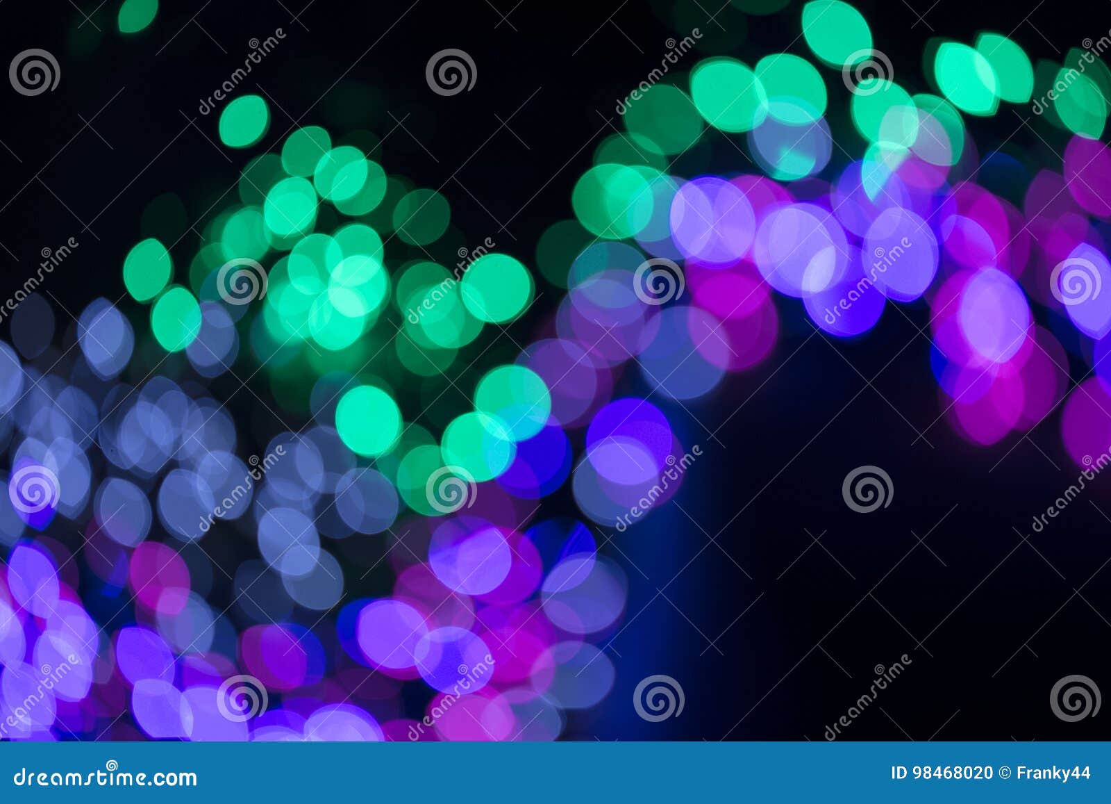 Circular defocused lights. stock photo. Image of christmas - 98468020