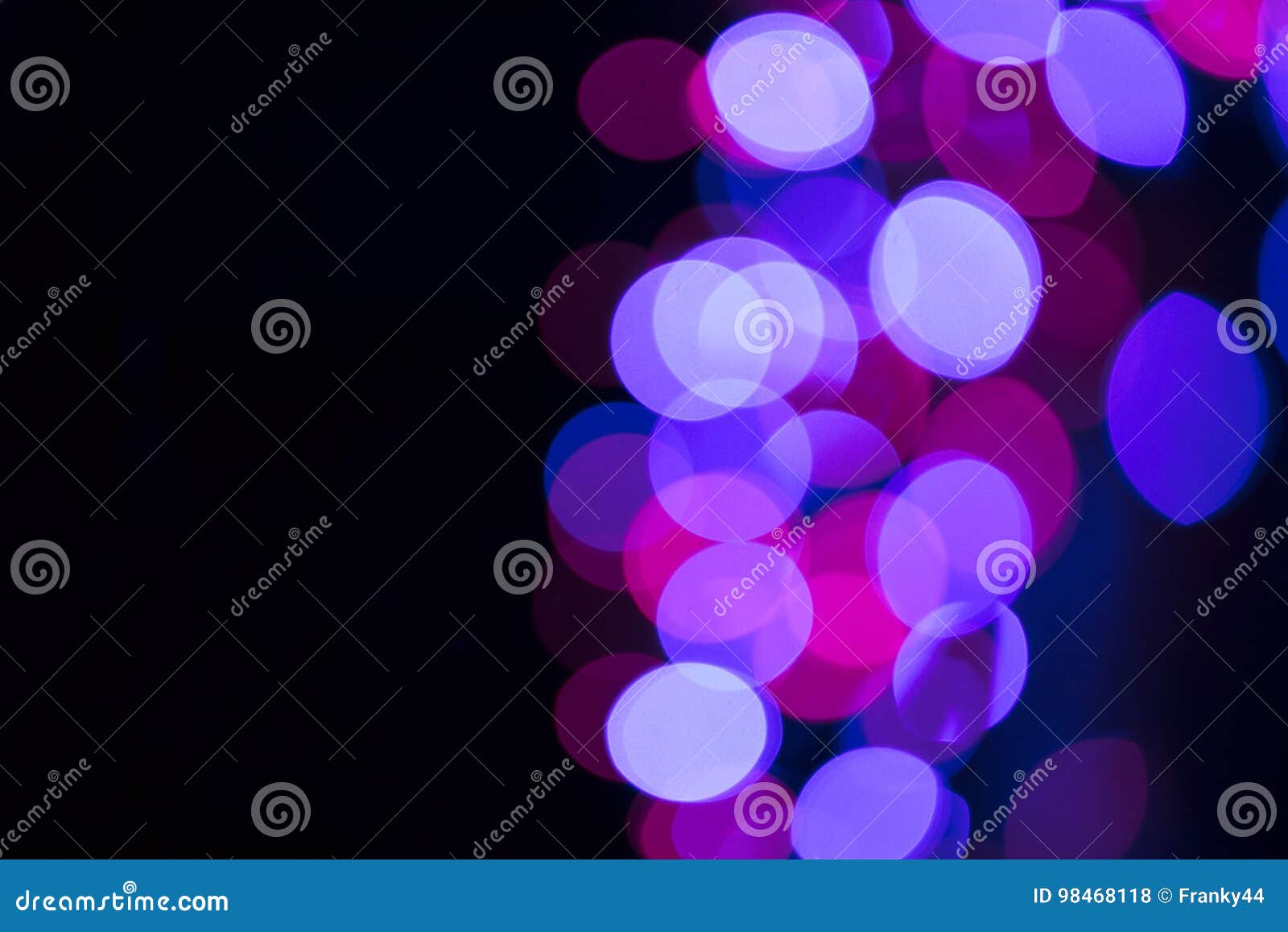 Circular defocused lights. stock photo. Image of holiday - 98468118