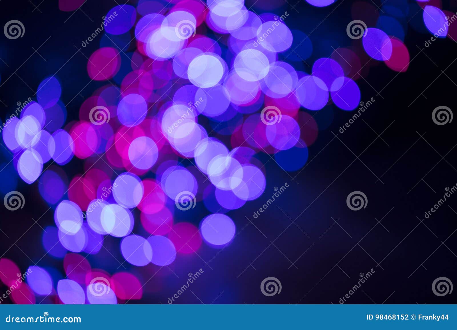 Circular defocused lights. stock photo. Image of abstract - 98468152