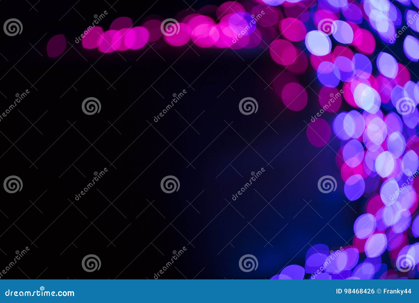 Circular defocused lights. stock photo. Image of decoration - 98468426