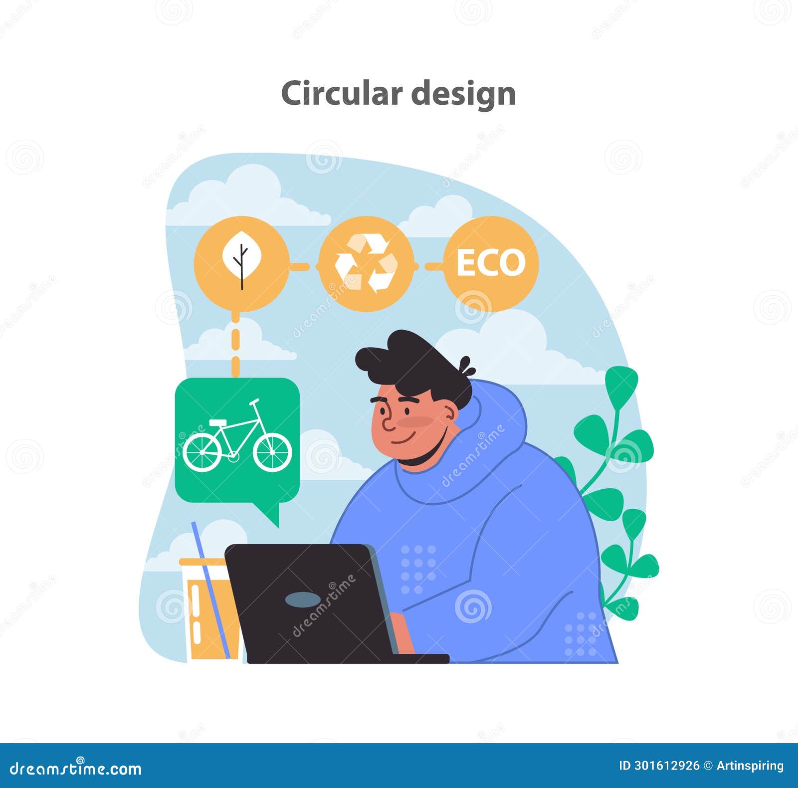 Circular Design Concept. Showcasing Sustainable Product Development and ...